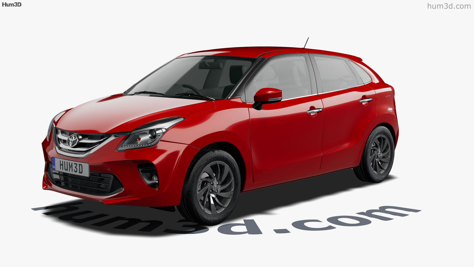 360 view of Toyota Glanza 2022 3D model - 3DModels store