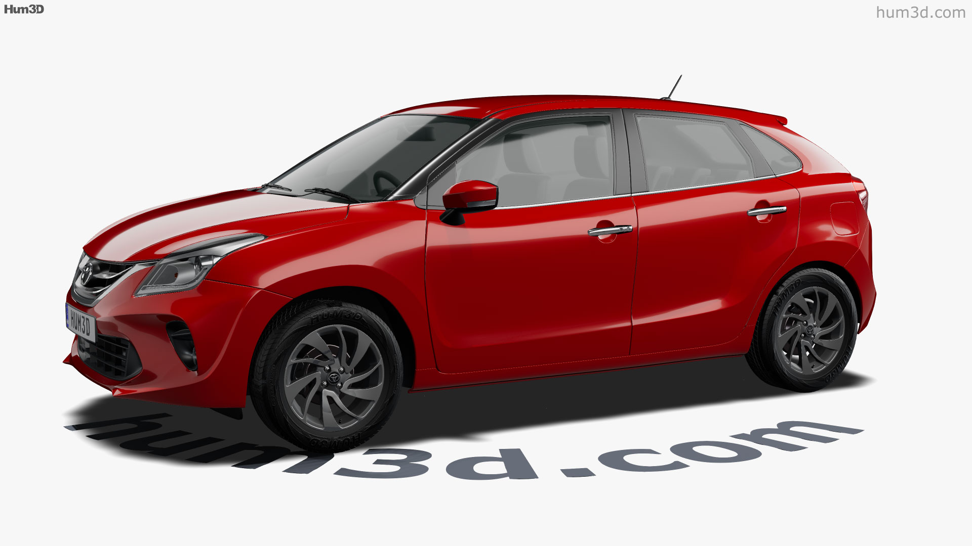 360 view of Toyota Glanza 2022 3D model - 3DModels store