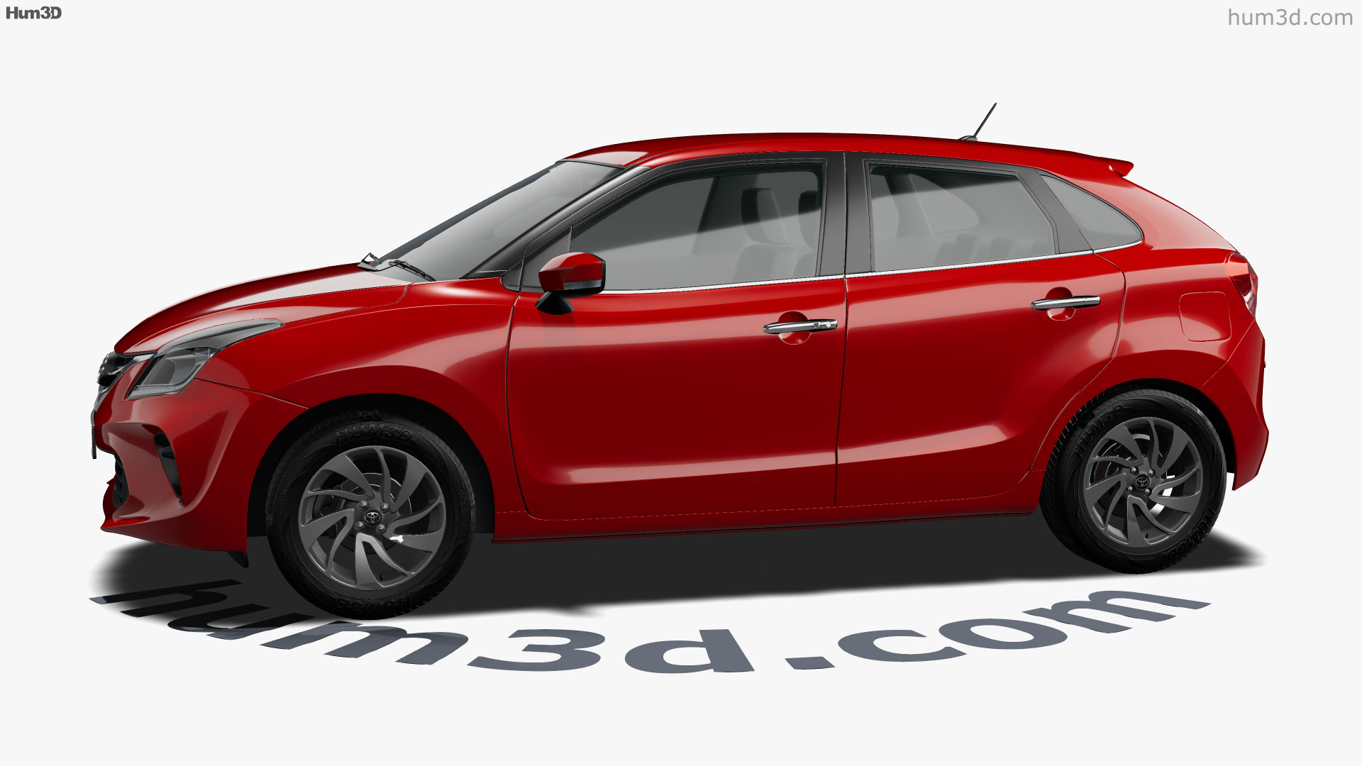 360 view of Toyota Glanza 2022 3D model - 3DModels store