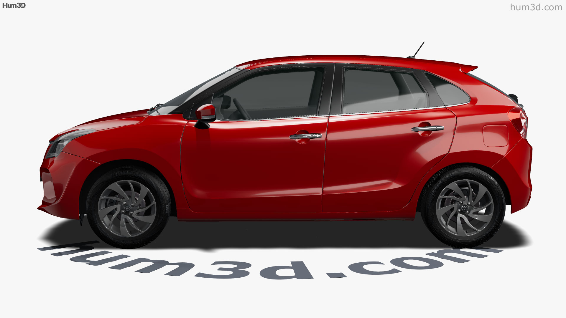 360 view of Toyota Glanza 2022 3D model - 3DModels store