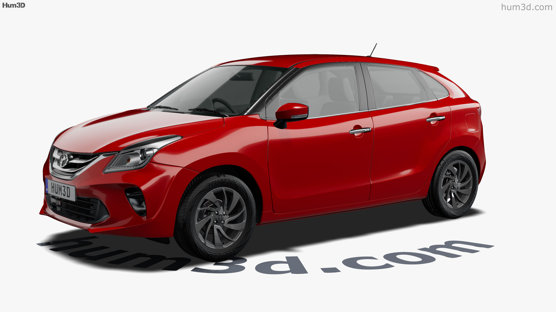 360 view of Toyota Glanza 2022 3D model - 3DModels store