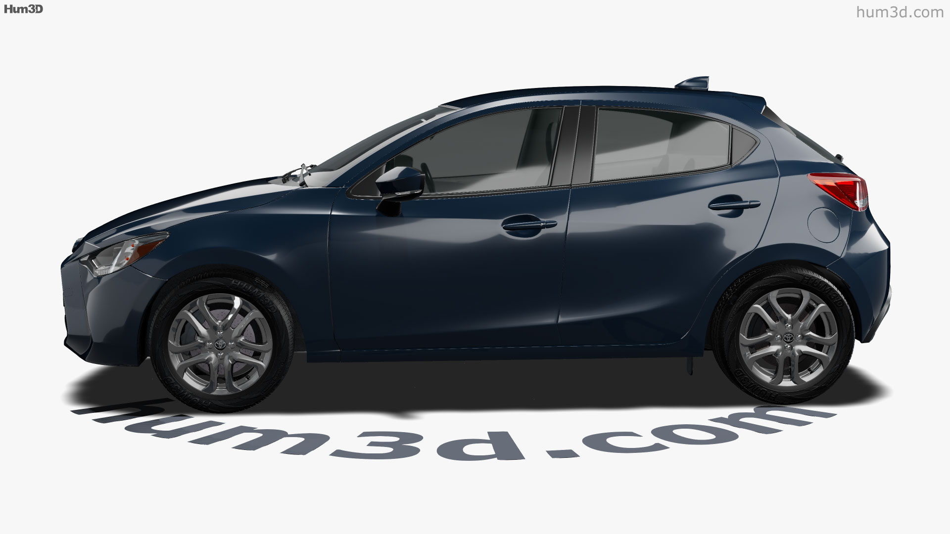360 view of Toyota Yaris CA-spec XLE hatchback 2022 3D model - 3DModels ...