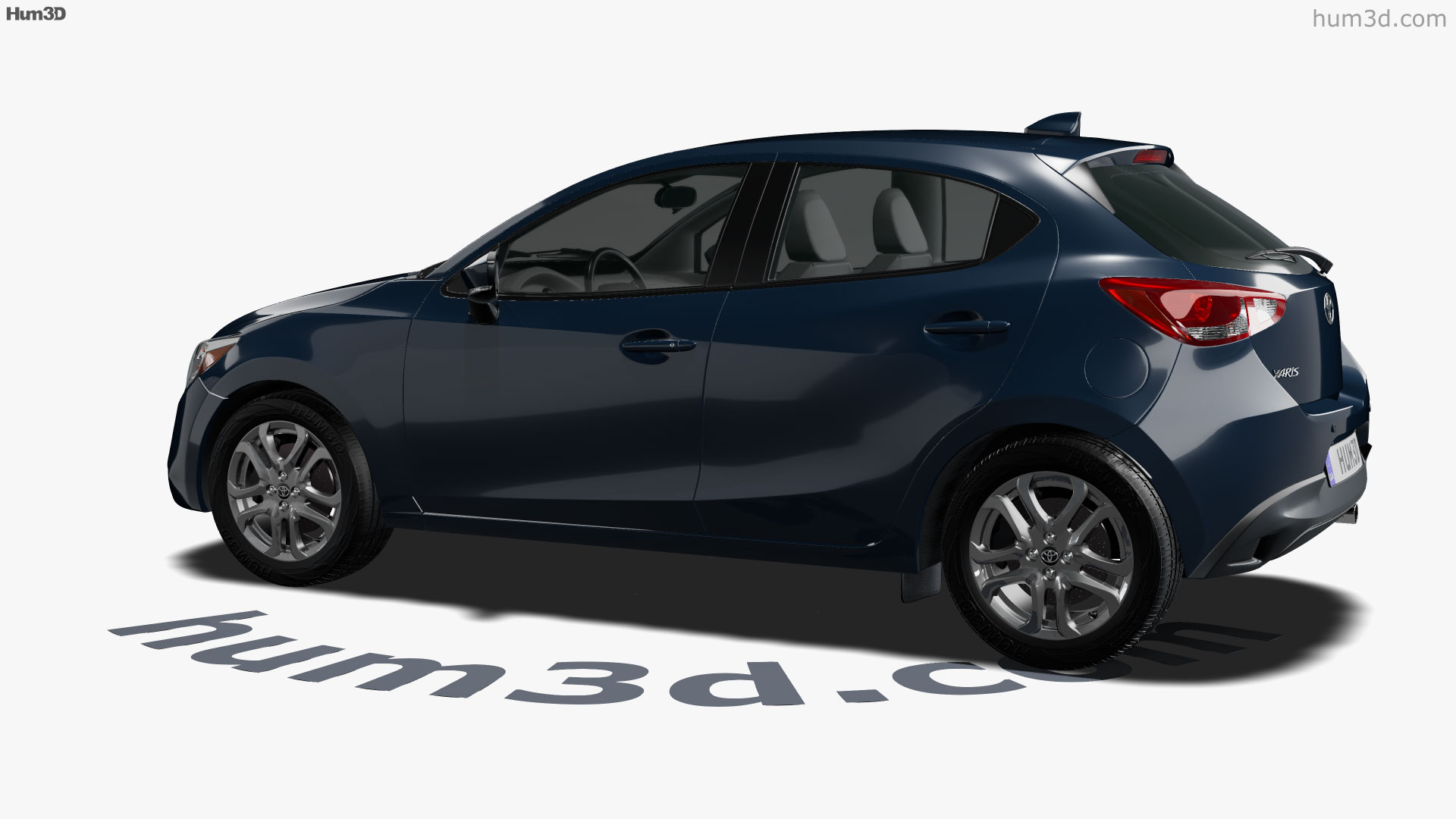 360 view of Toyota Yaris CA-spec XLE hatchback 2022 3D model - 3DModels ...