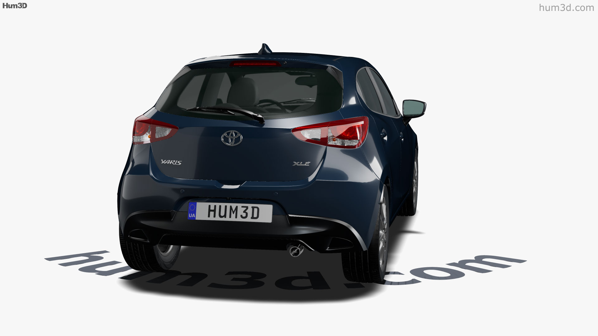 360 view of Toyota Yaris CA-spec XLE hatchback 2022 3D model - 3DModels ...
