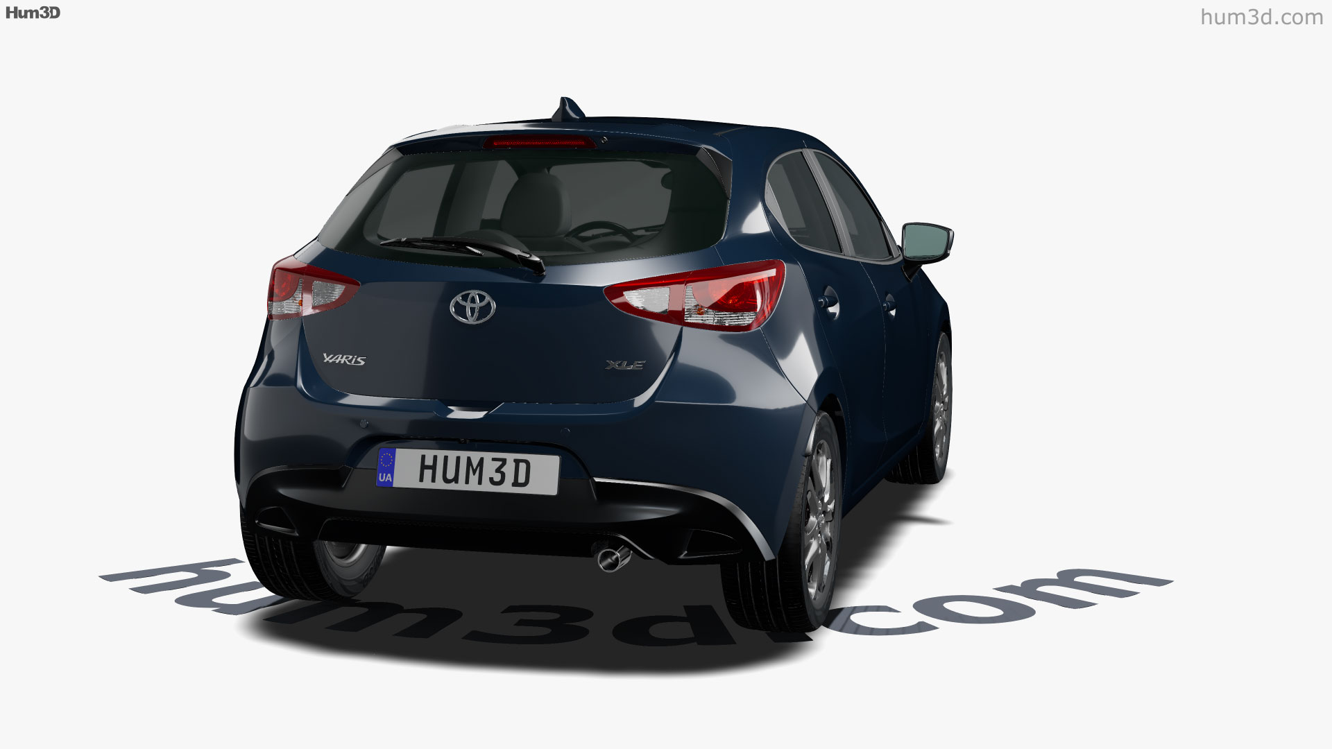 360 view of Toyota Yaris CA-spec XLE hatchback 2022 3D model - 3DModels ...