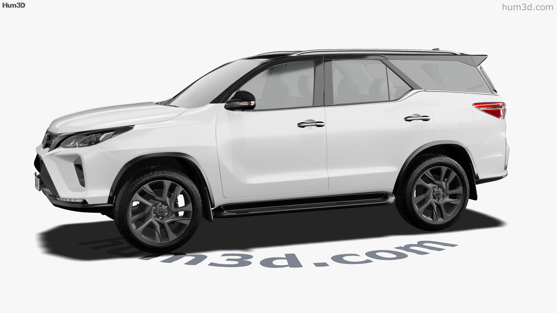 360 view of Toyota Fortuner Legender 2023 3D model - 3DModels store