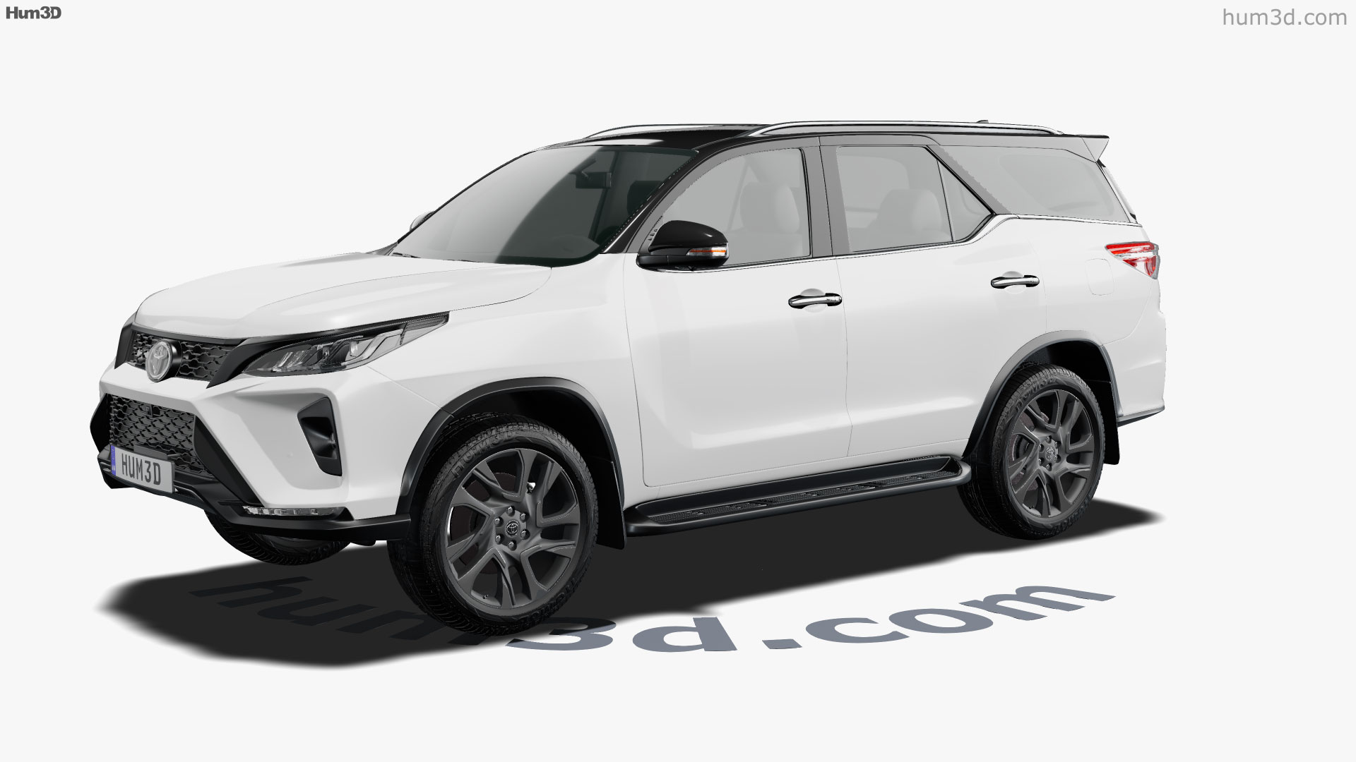 360 view of Toyota Fortuner Legender 2023 3D model - 3DModels store