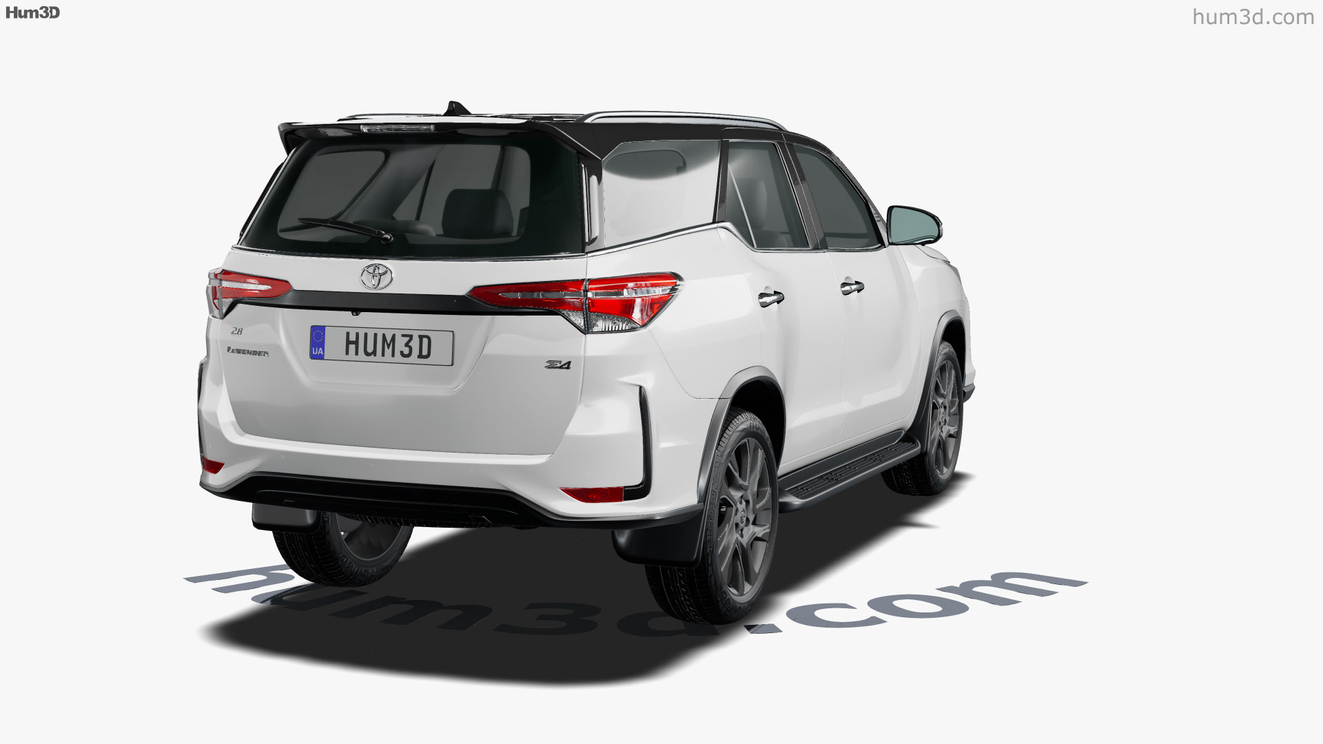 360 view of Toyota Fortuner Legender 2023 3D model - 3DModels store