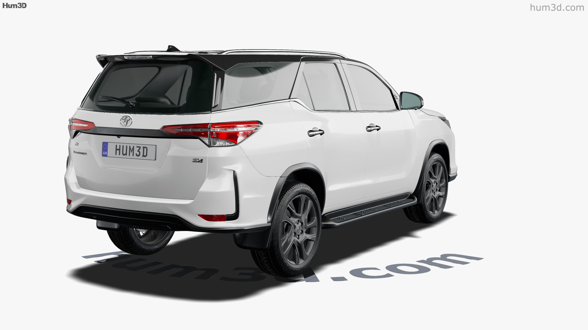 360 view of Toyota Fortuner Legender 2023 3D model - 3DModels store