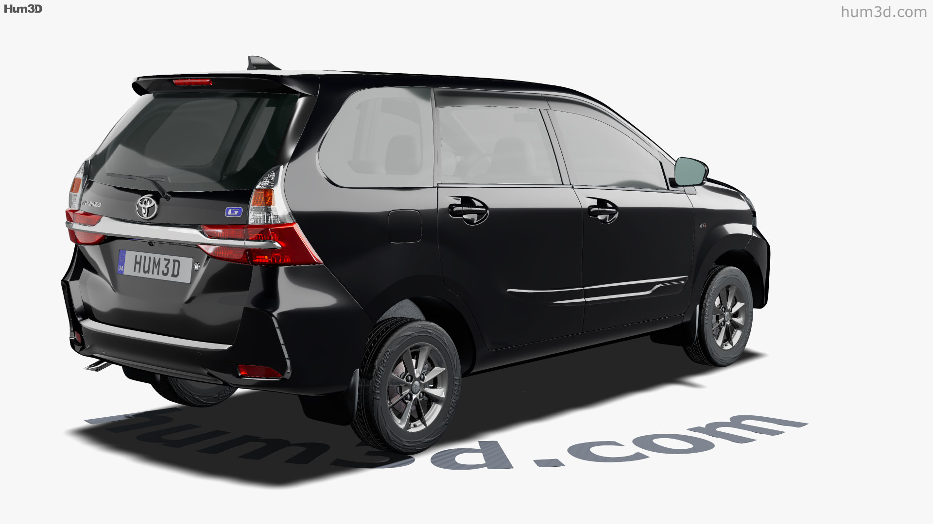 360 view of Toyota Avanza G 2024 3D model - 3DModels store