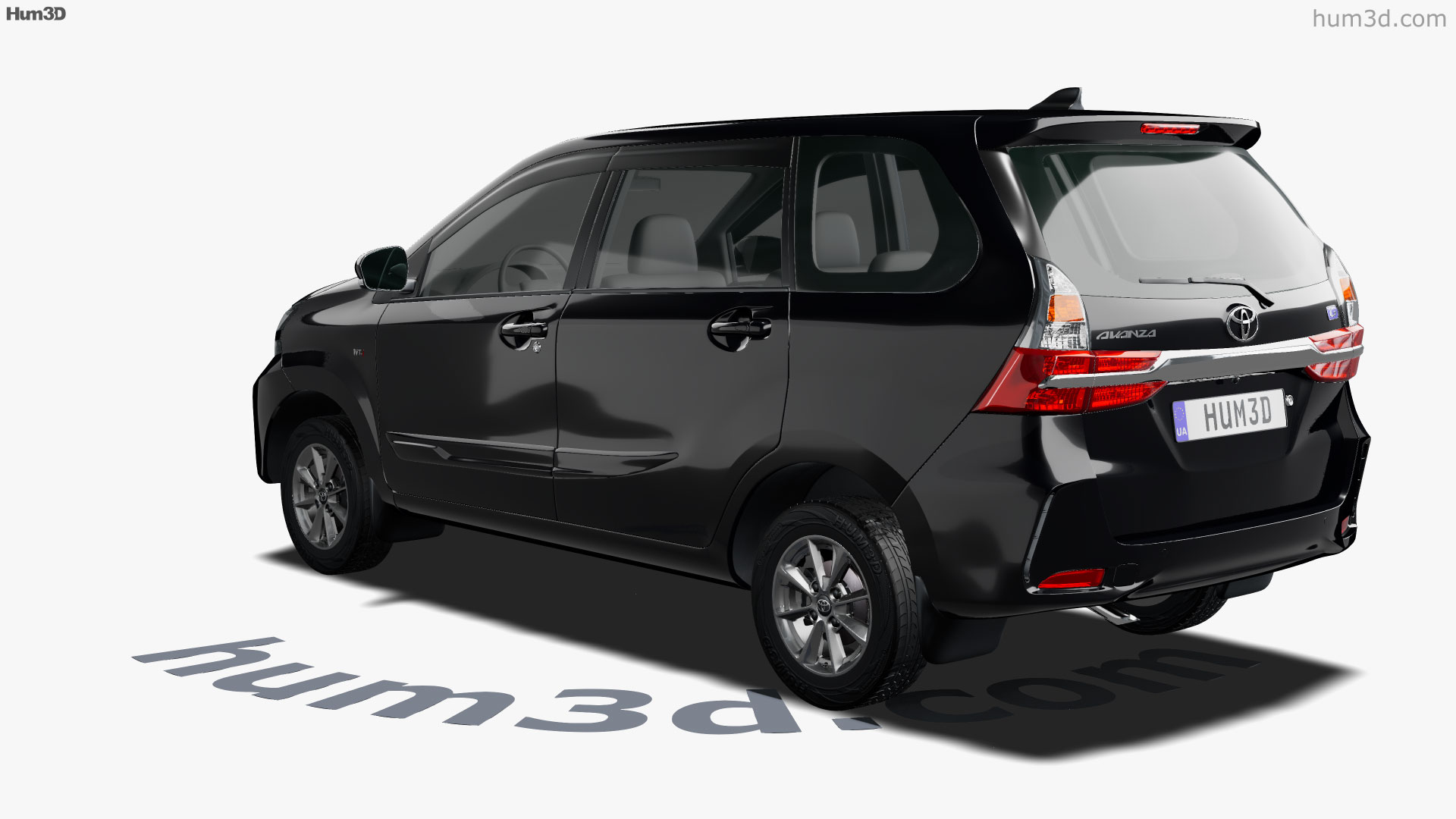 360 view of Toyota Avanza G 2024 3D model - 3DModels store