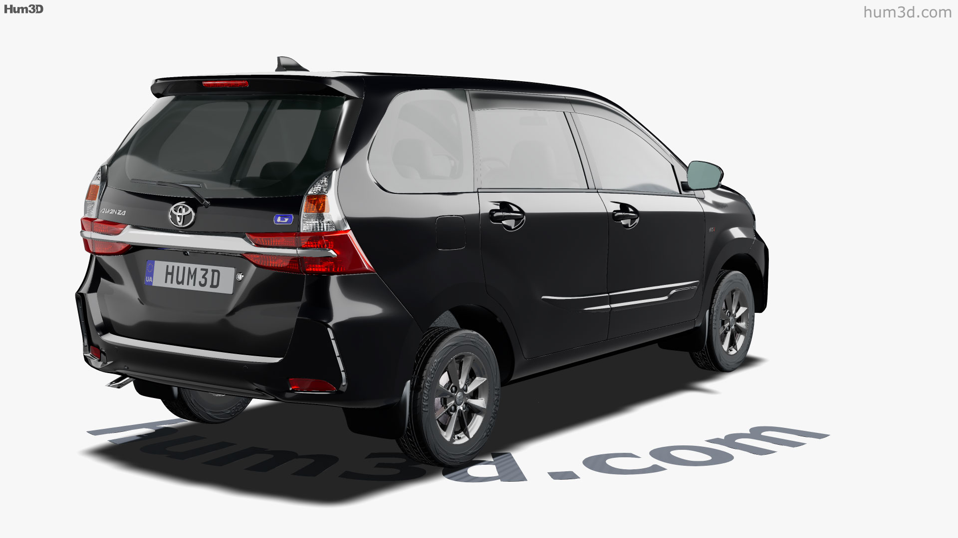 360 view of Toyota Avanza G 2024 3D model - 3DModels store