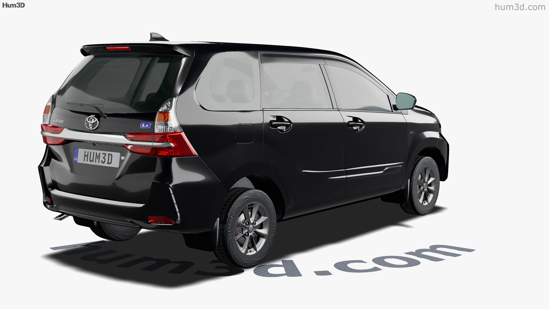 360 view of Toyota Avanza G 2024 3D model - 3DModels store