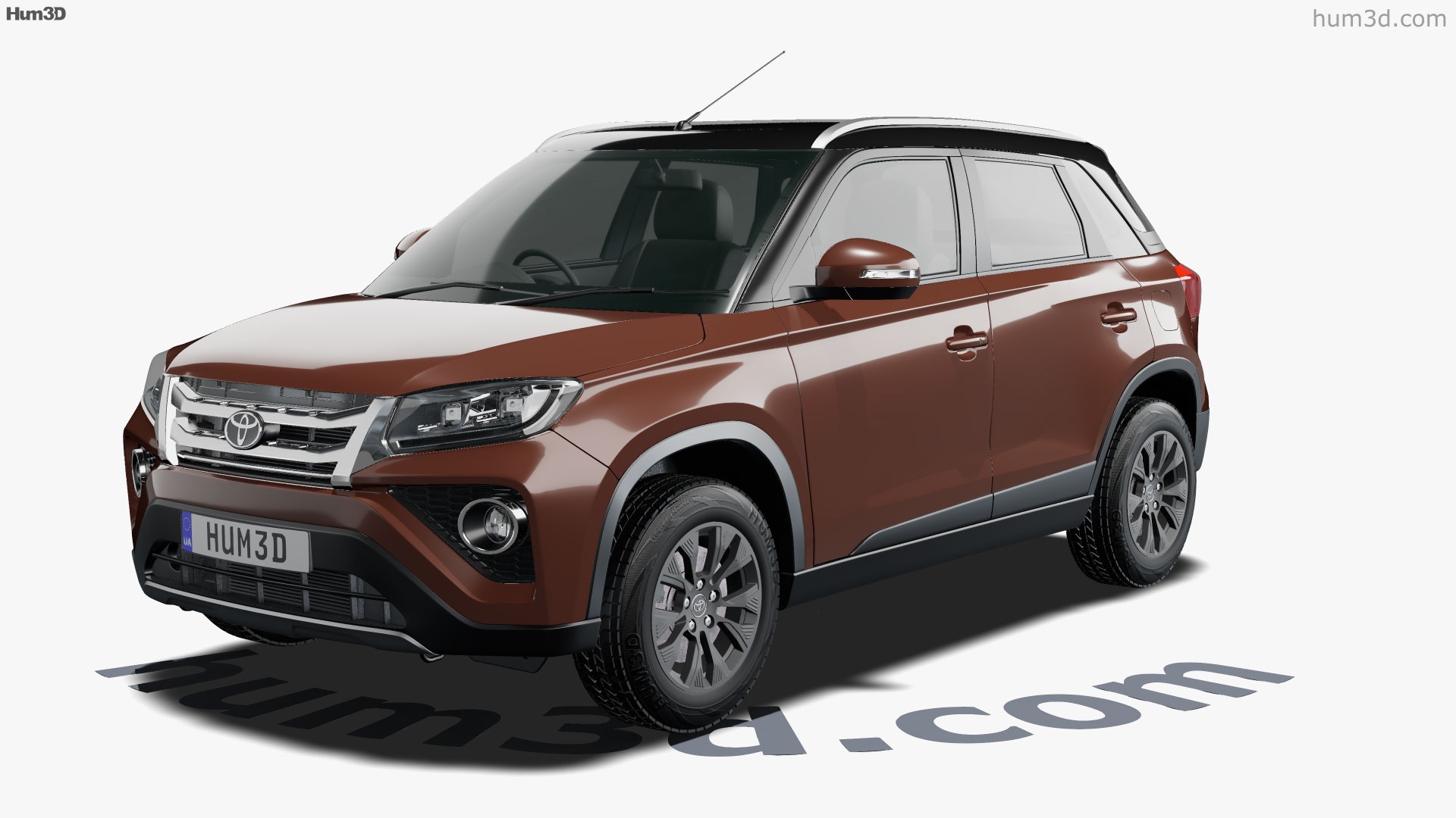 360 view of Toyota Urban Cruiser 2023 3D model - 3DModels store