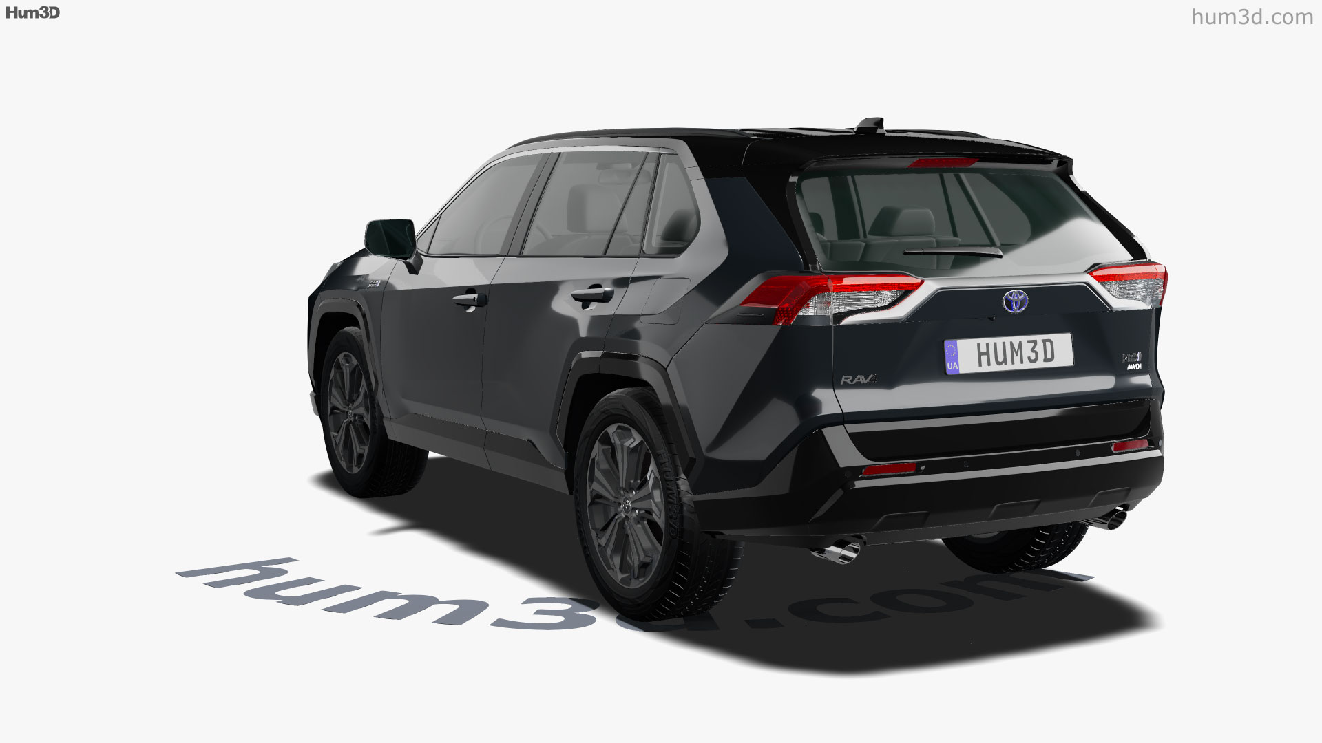 360 view of Toyota RAV4 PHEV 2023 3D model - 3DModels store