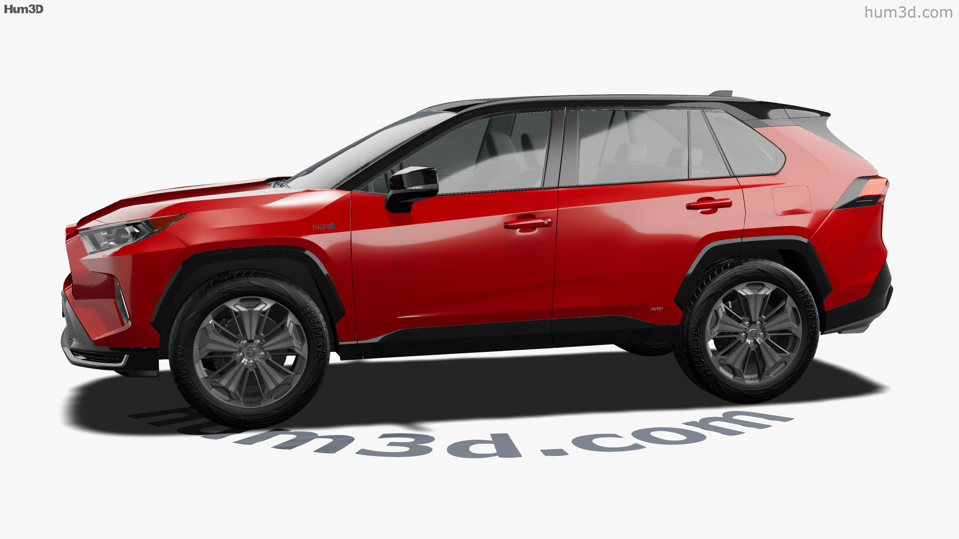 360 view of Toyota RAV4 Prime XSE 2023 3D model - 3DModels store