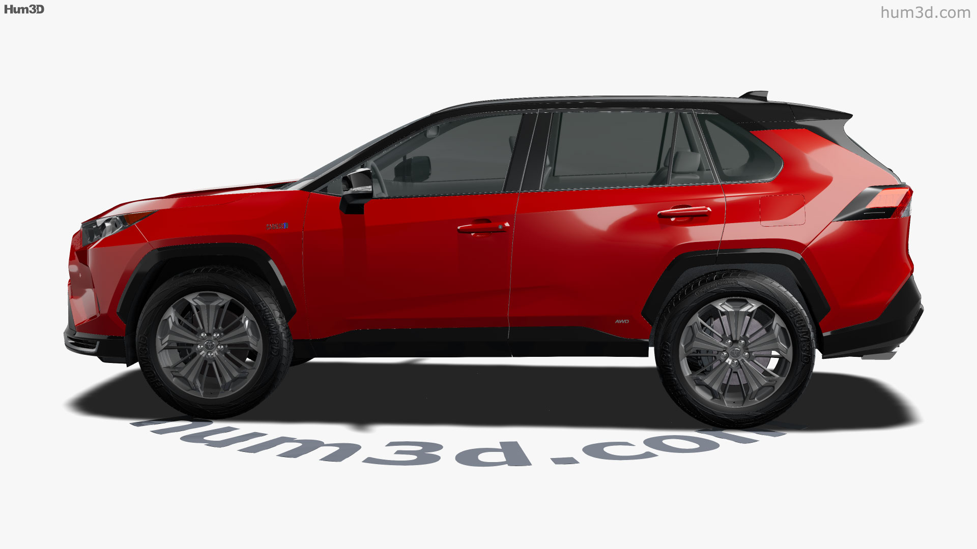 360 view of Toyota RAV4 Prime XSE 2023 3D model - 3DModels store