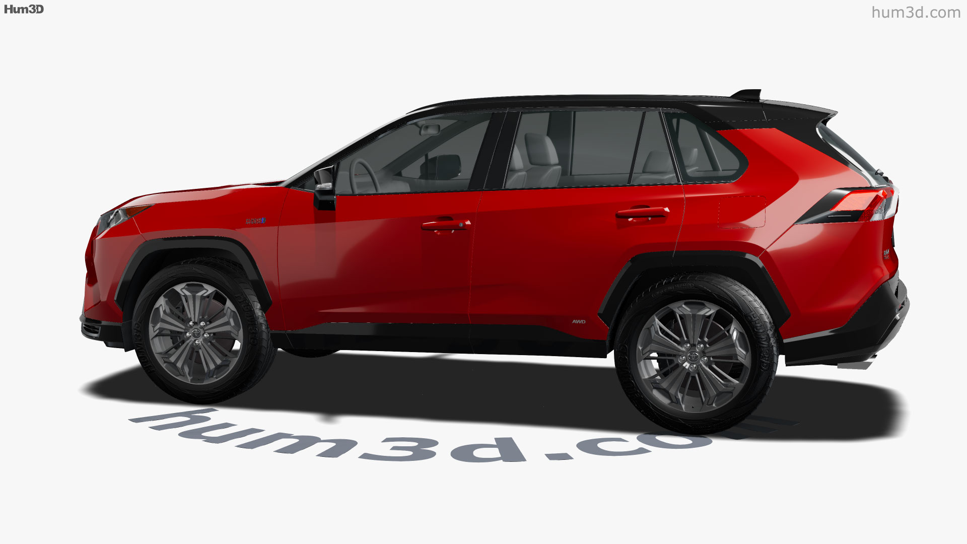 360 view of Toyota RAV4 Prime XSE 2023 3D model - 3DModels store