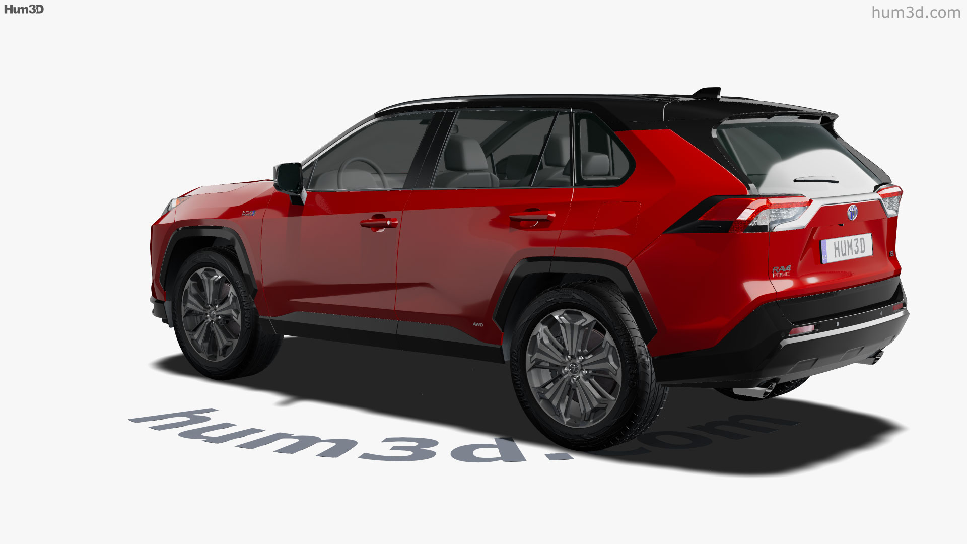 360 view of Toyota RAV4 Prime XSE 2023 3D model - 3DModels store