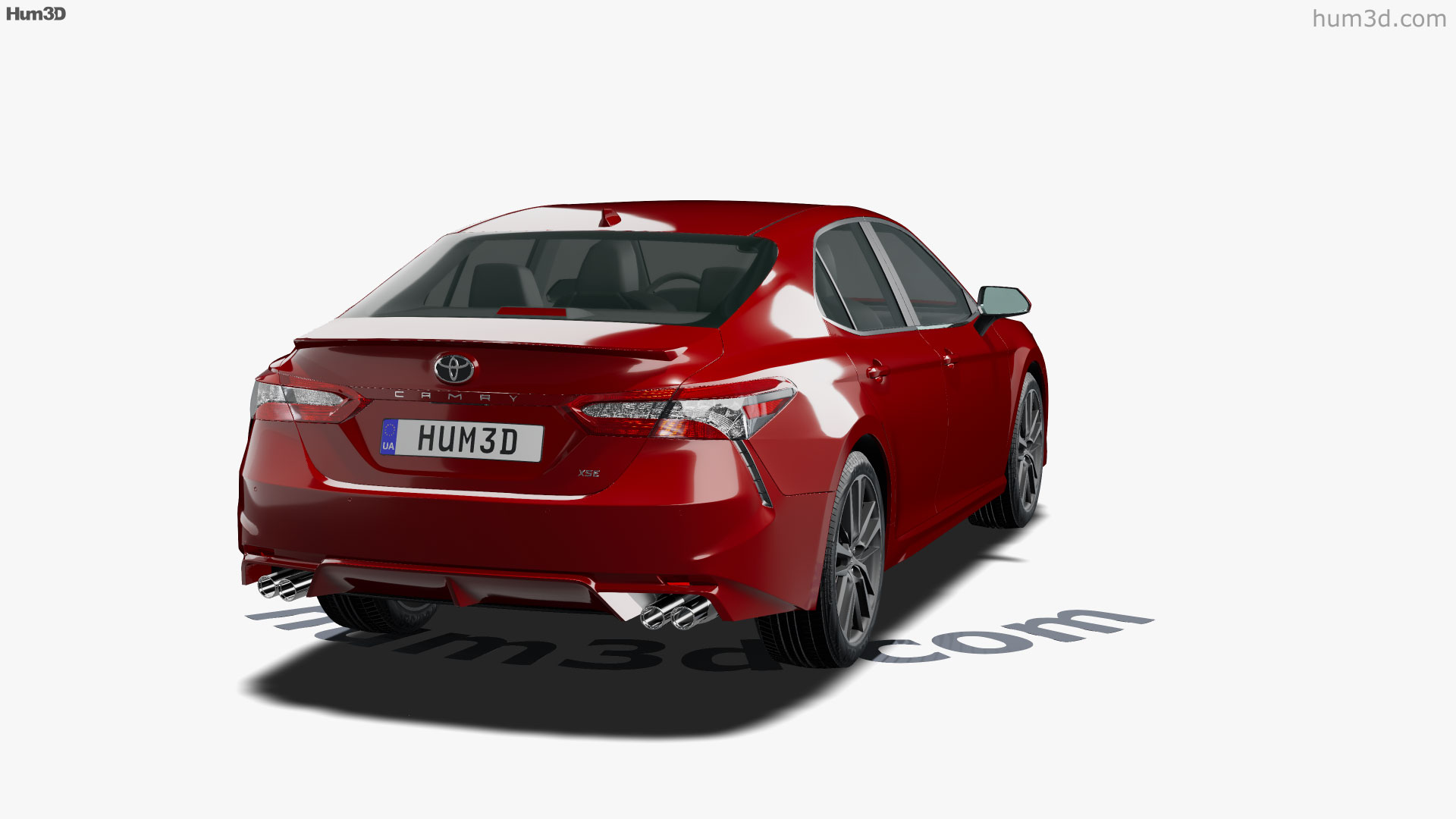 360 view of Toyota Camry XSE 2024 3D model - 3DModels store