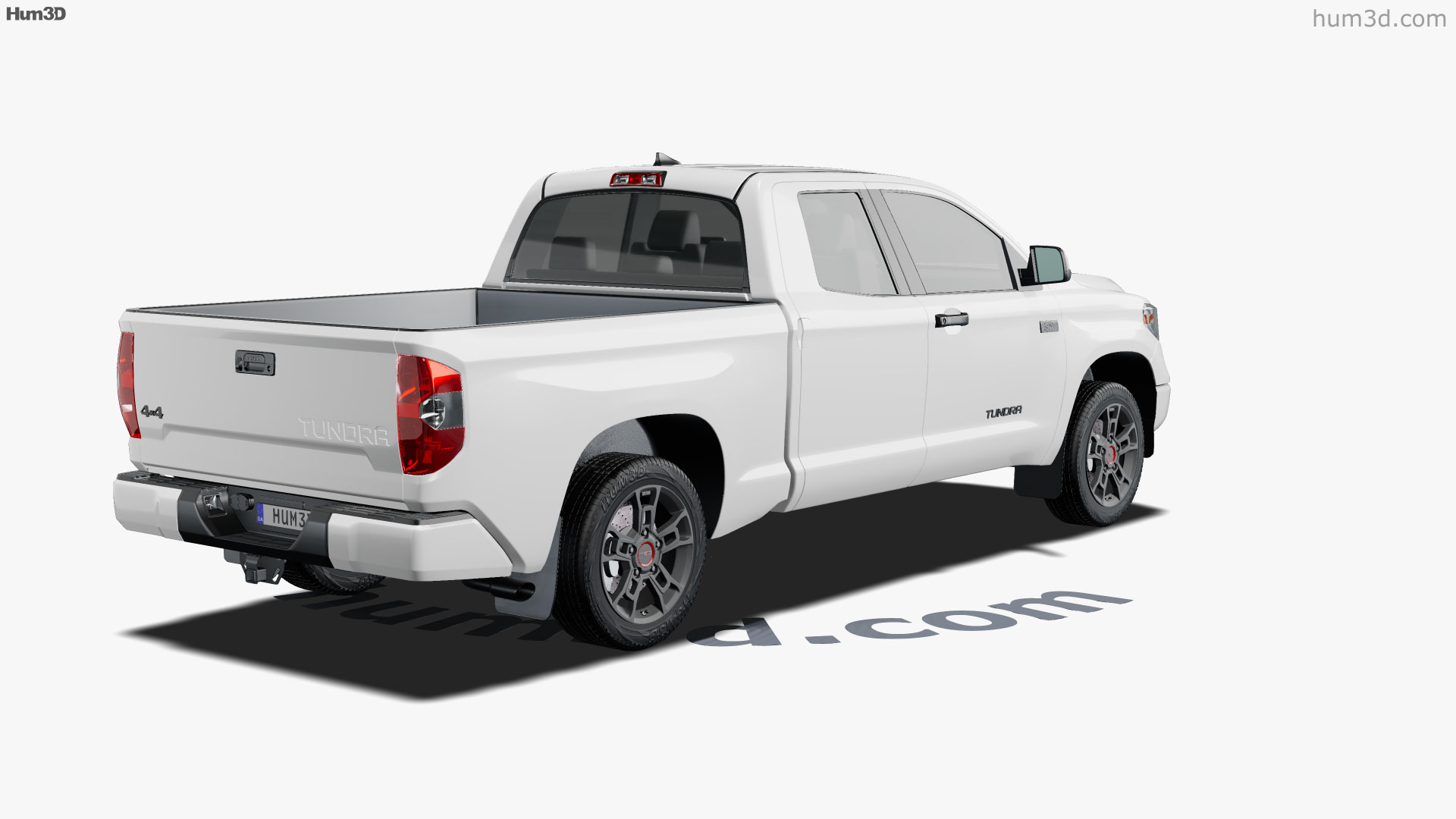 360 view of Toyota Tundra Double Cab Standard bed TRD Pro 2021 3D model ...