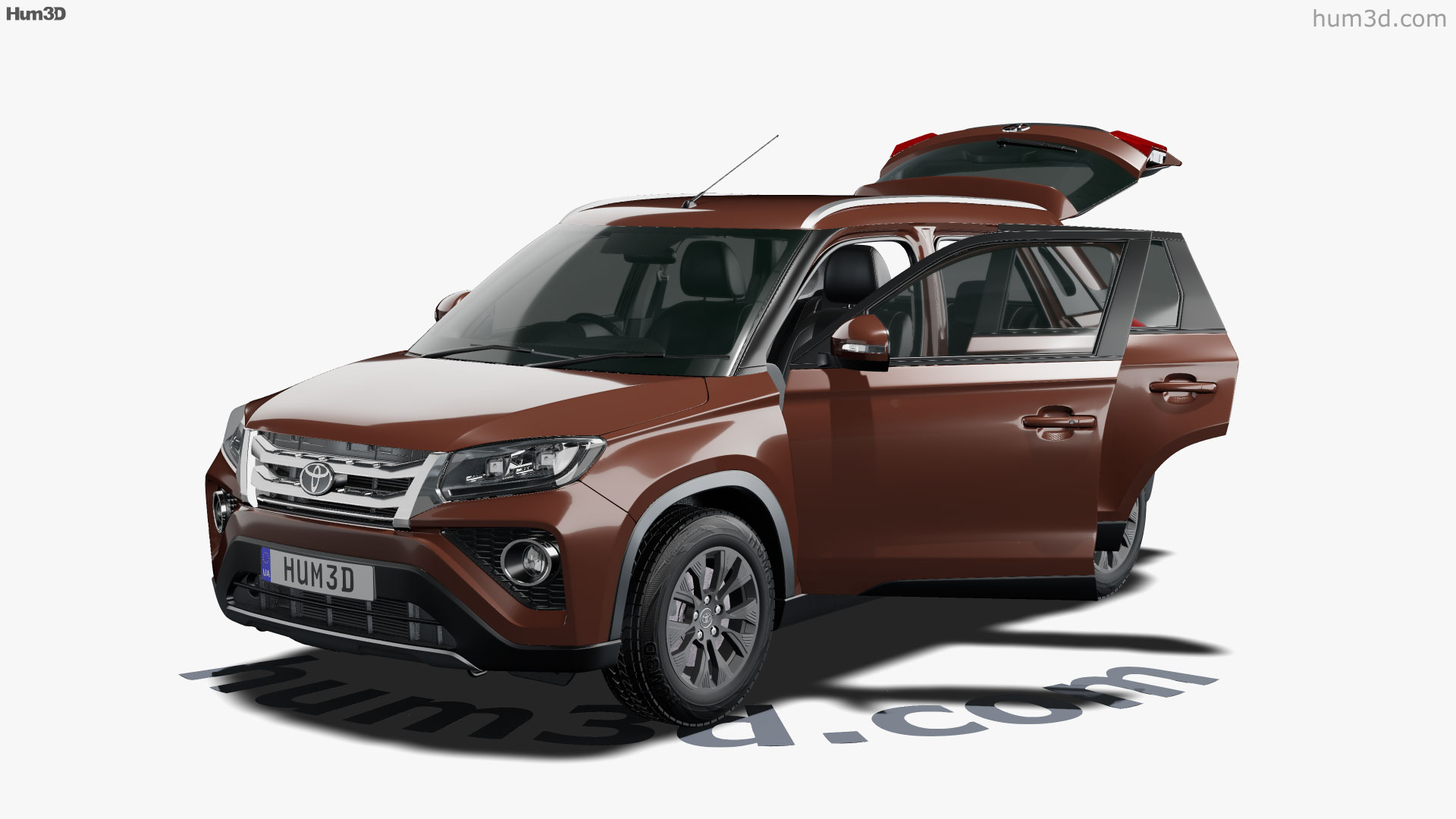 360 view of Toyota Urban Cruiser with HQ interior 2023 3D model ...