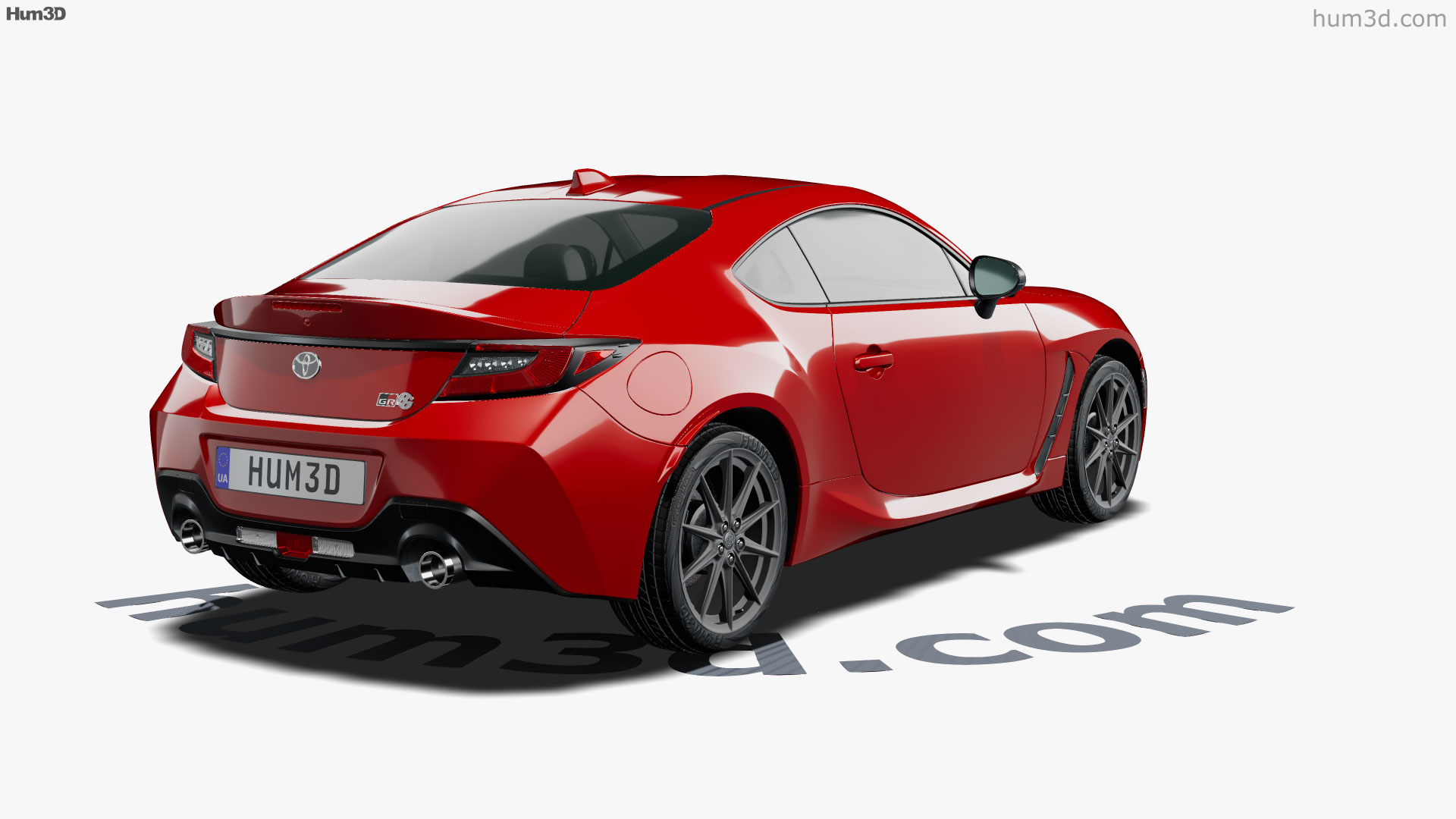 360 view of Toyota GR 86 2024 3D model - 3DModels store