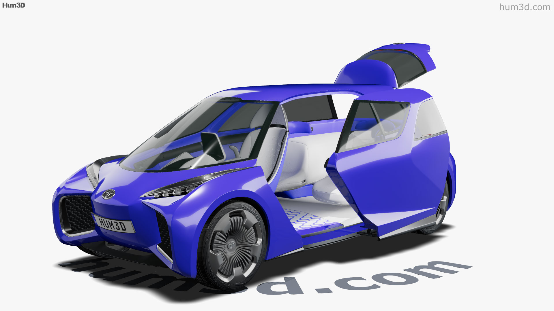 360 view of Toyota Rhombus with HQ interior 2024 3D model - 3DModels store