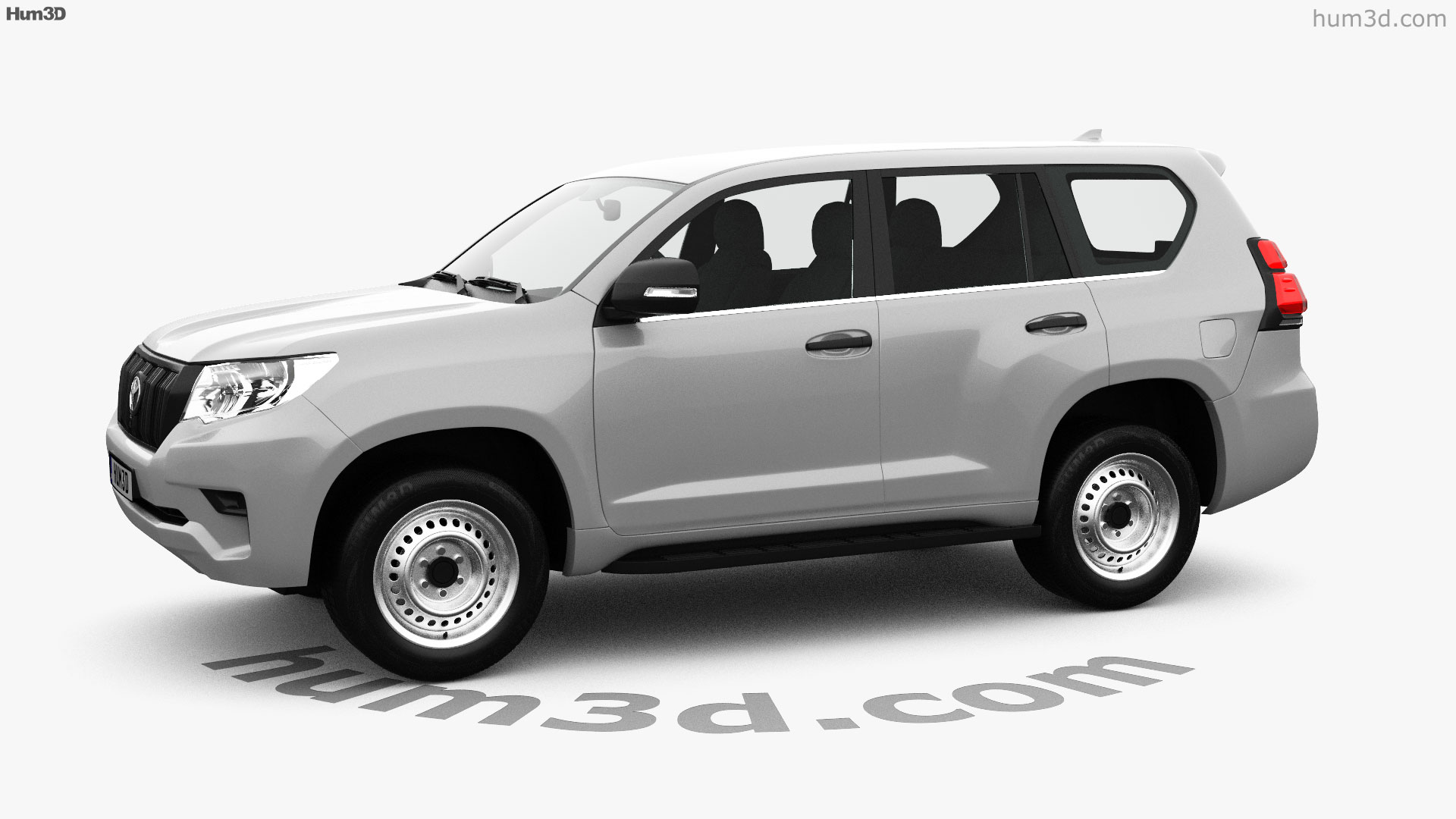 360 view of Toyota Land Cruiser Prado Base 5-door 2020 3D model ...