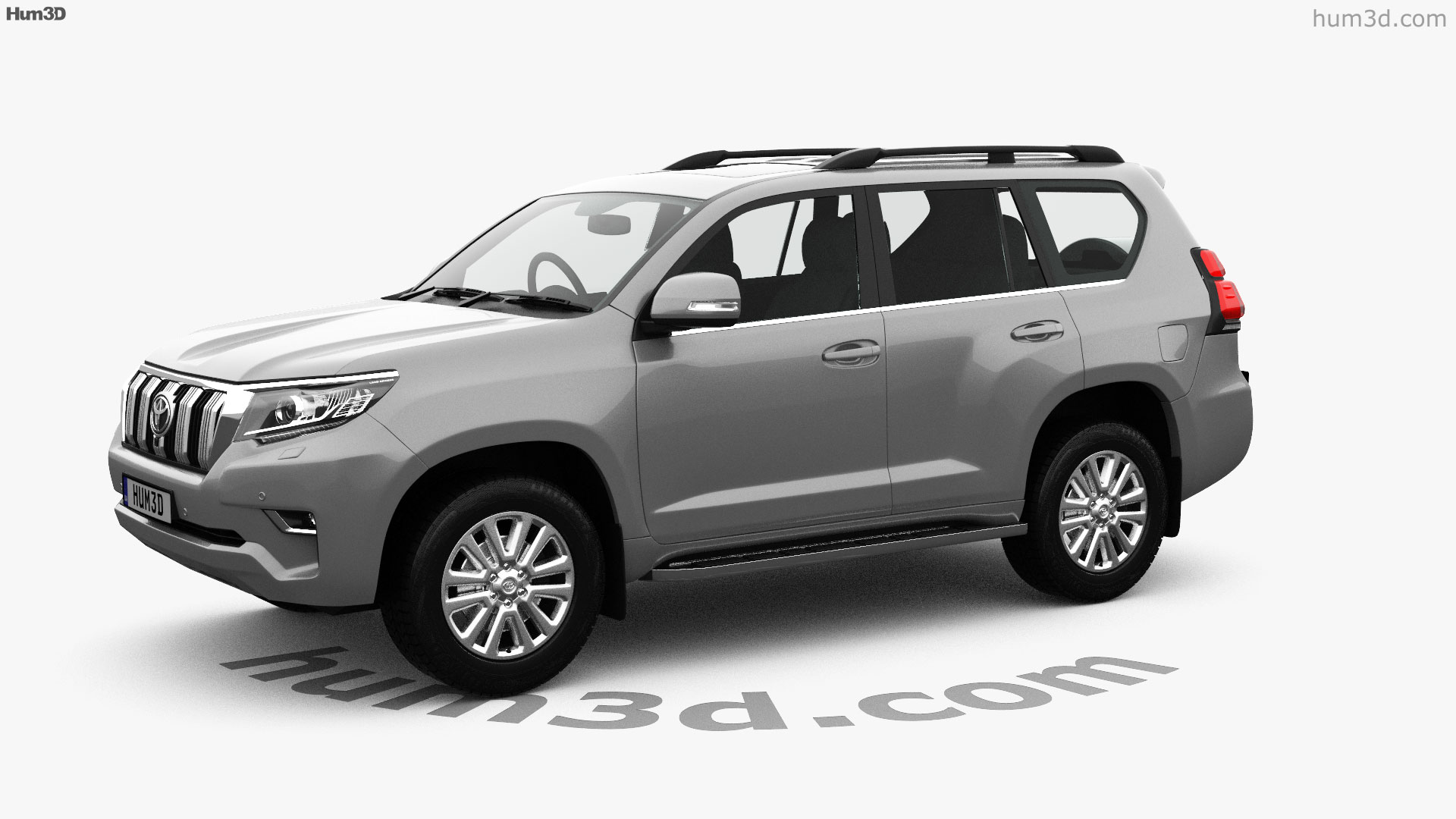 360 view of Toyota Land Cruiser Prado VX AU-spec 5-door 2020 3D model ...