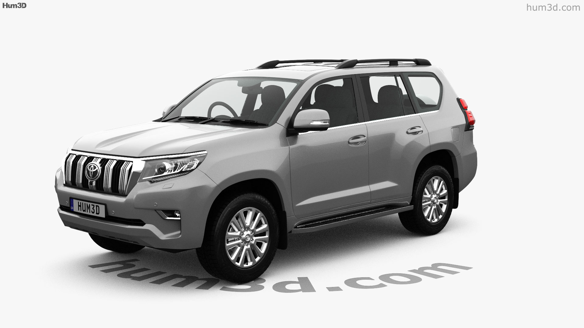 360 view of Toyota Land Cruiser Prado VX AU-spec 5-door 2020 3D model ...
