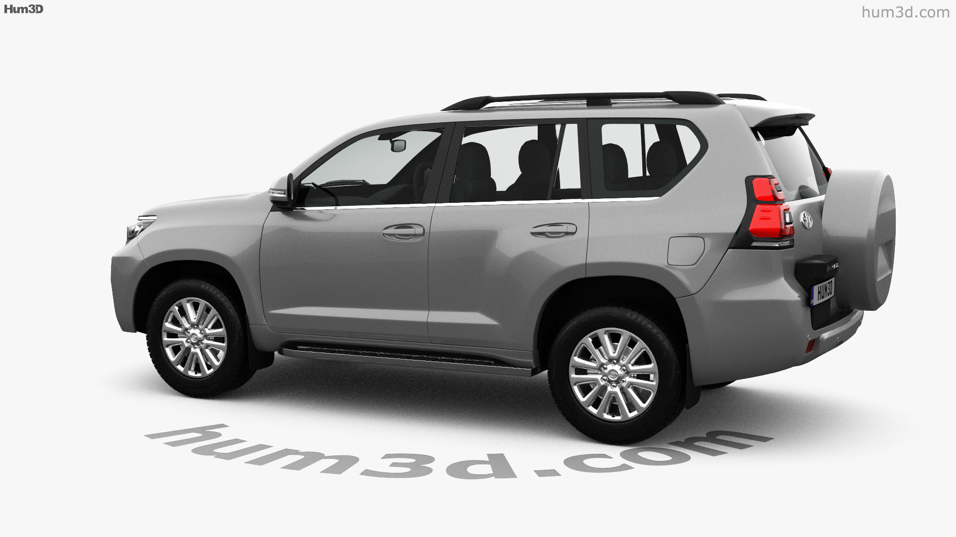 360 view of Toyota Land Cruiser Prado VX AU-spec 5-door 2020 3D model ...