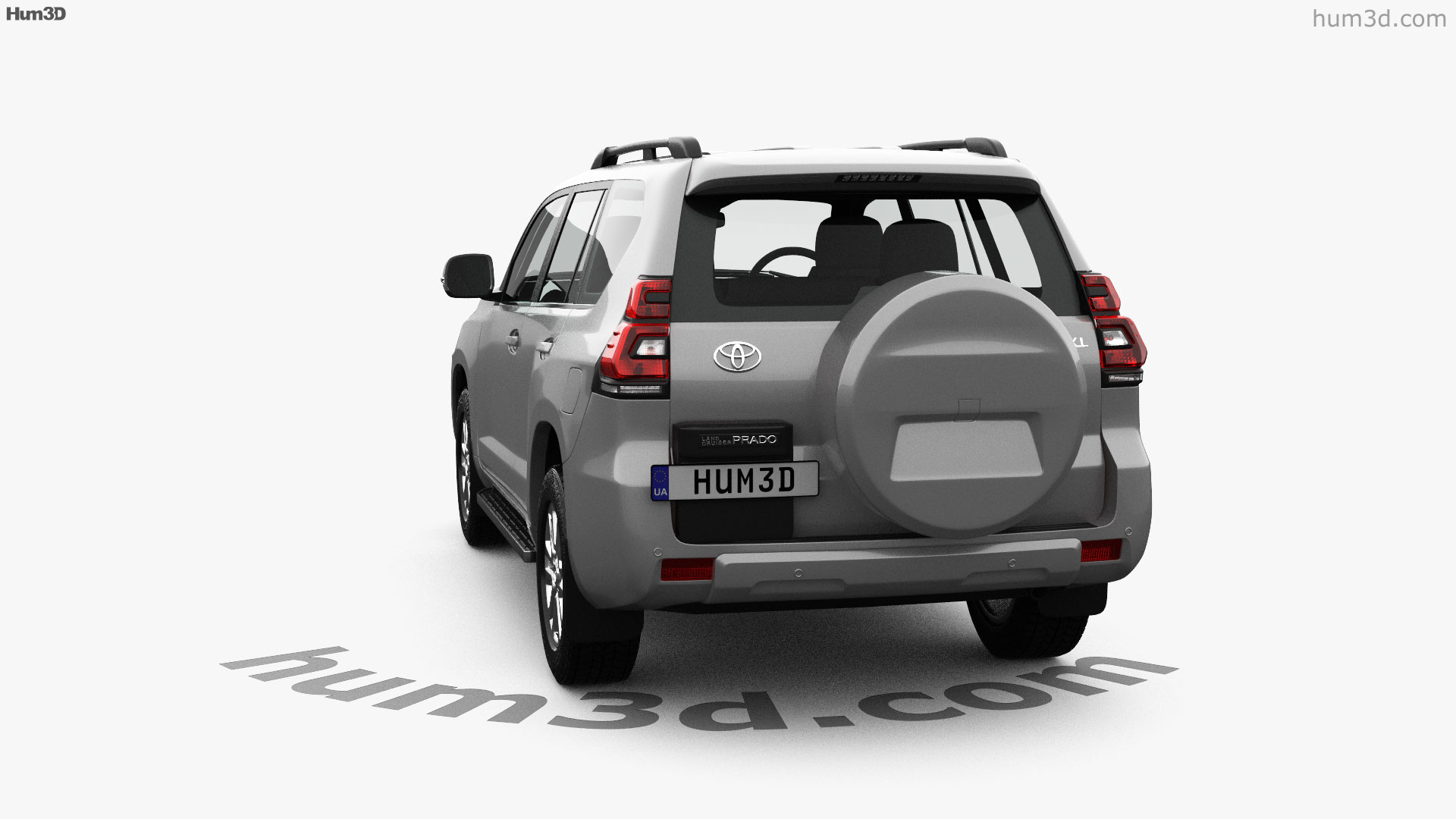 360 view of Toyota Land Cruiser Prado VX AU-spec 5-door 2020 3D model ...