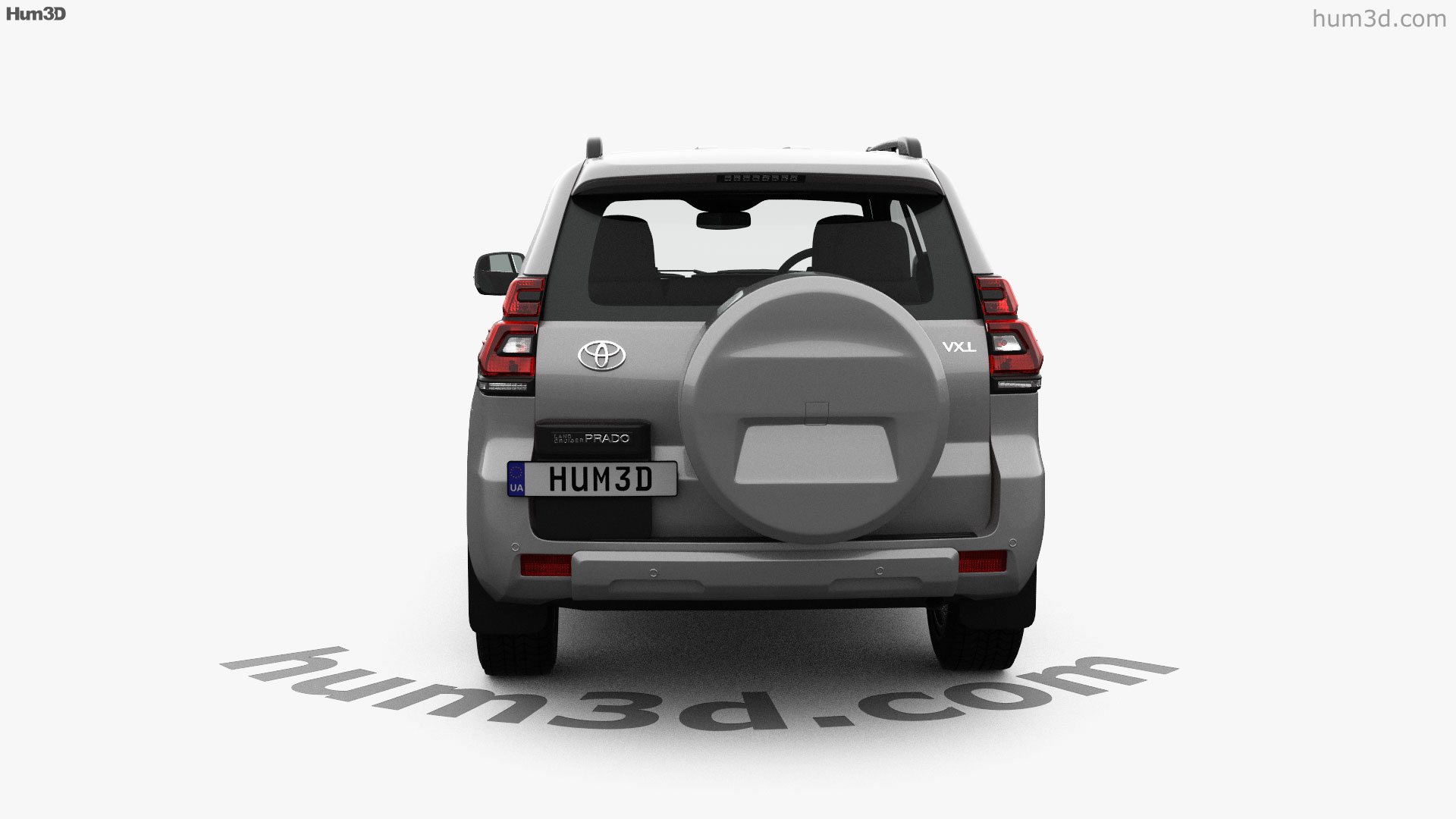 360 view of Toyota Land Cruiser Prado VX AU-spec 5-door 2020 3D model ...