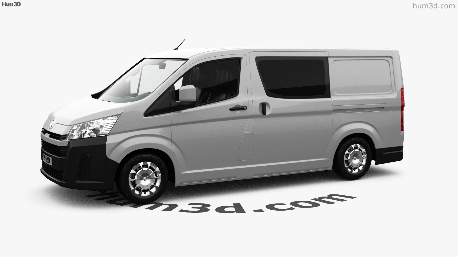 360 view of Toyota Hiace Panel Van L2H1 2022 3D model - 3DModels store