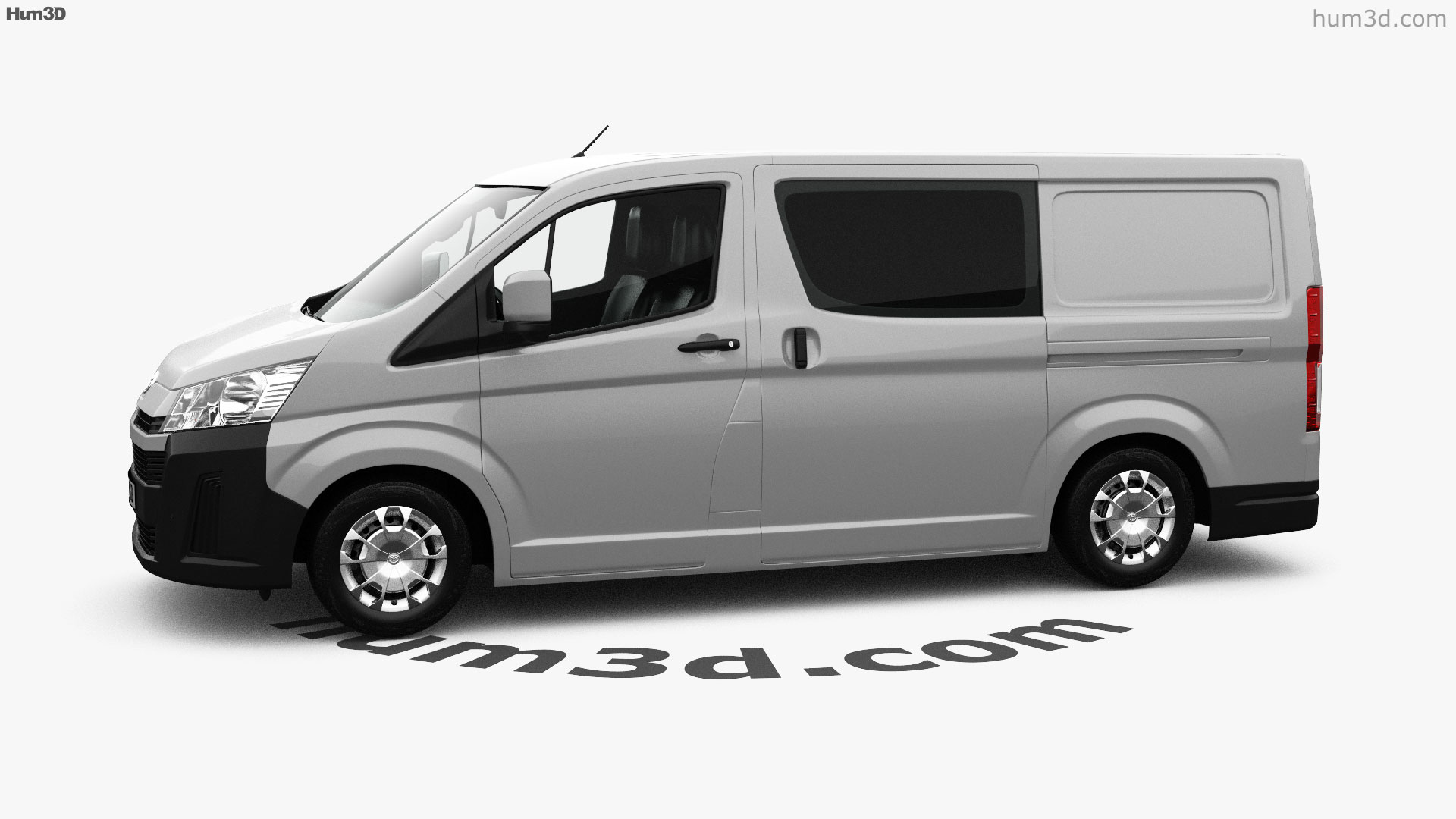 360 view of Toyota Hiace Panel Van L2H1 2022 3D model - 3DModels store