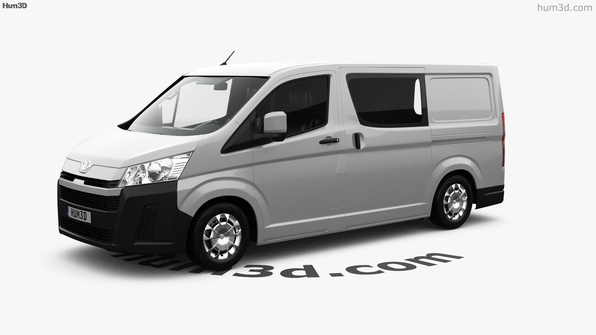 360 view of Toyota Hiace Panel Van L2H1 2022 3D model - 3DModels store