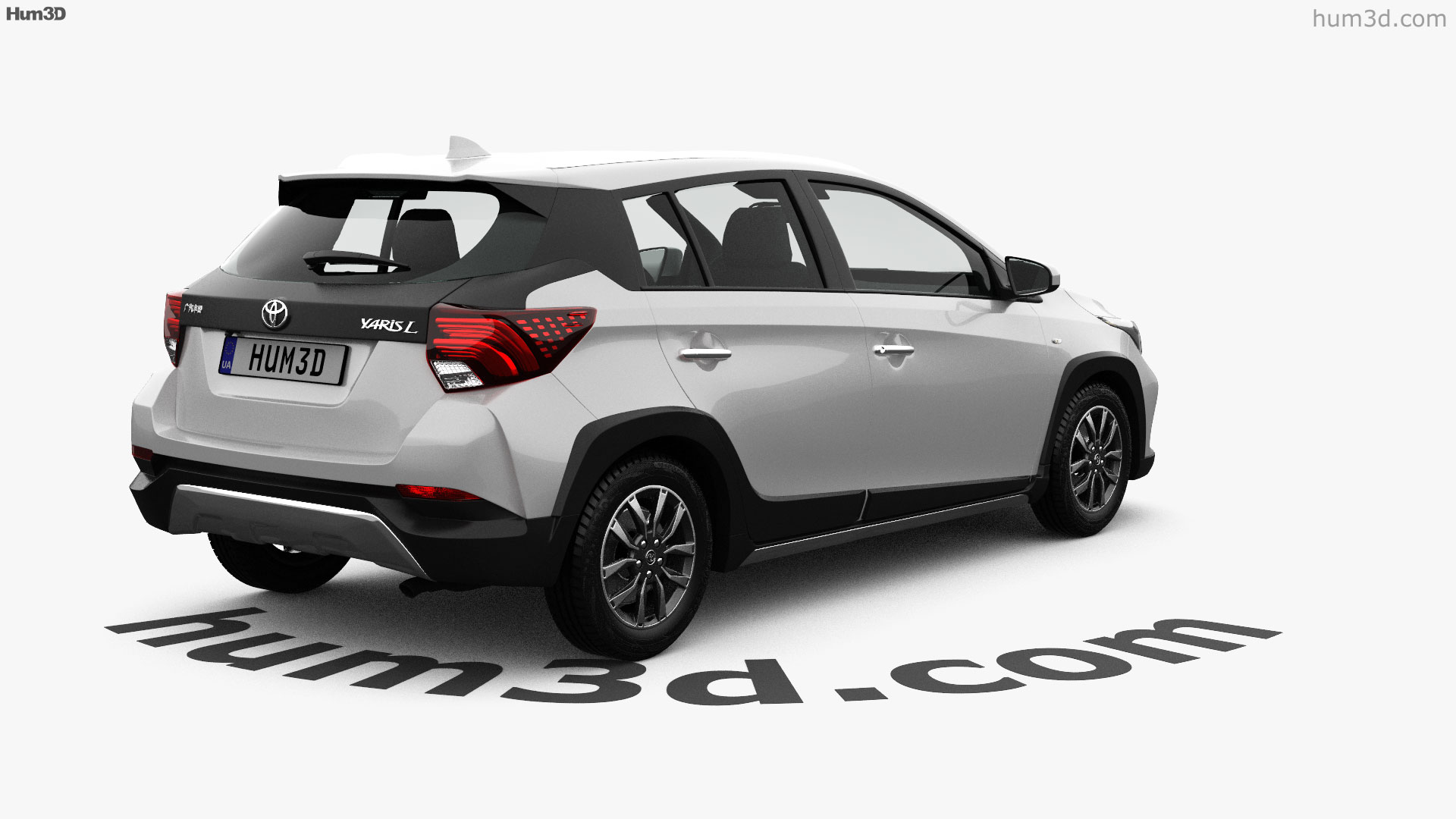 360 view of Toyota Yaris L 2024 3D model - 3DModels store