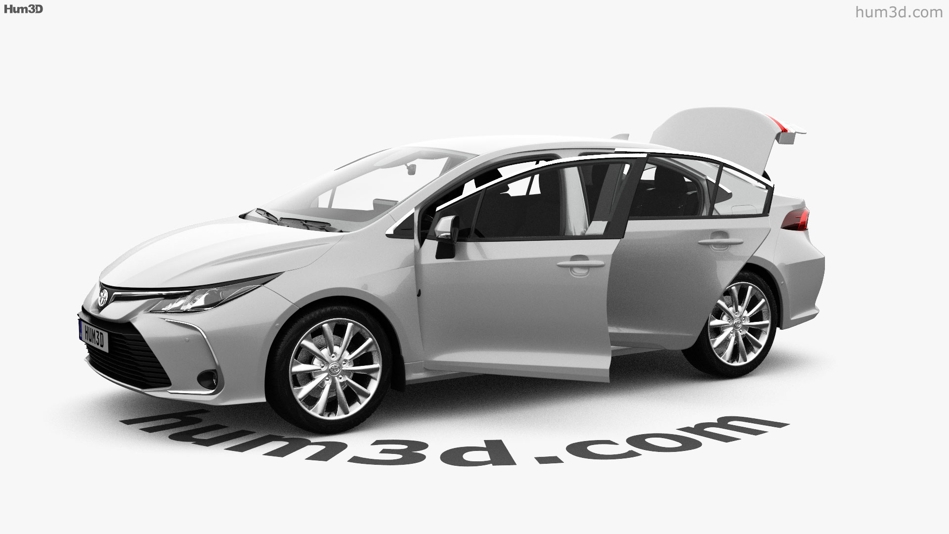 360 view of Toyota Corolla Altis with HQ interior 2023 3D model ...