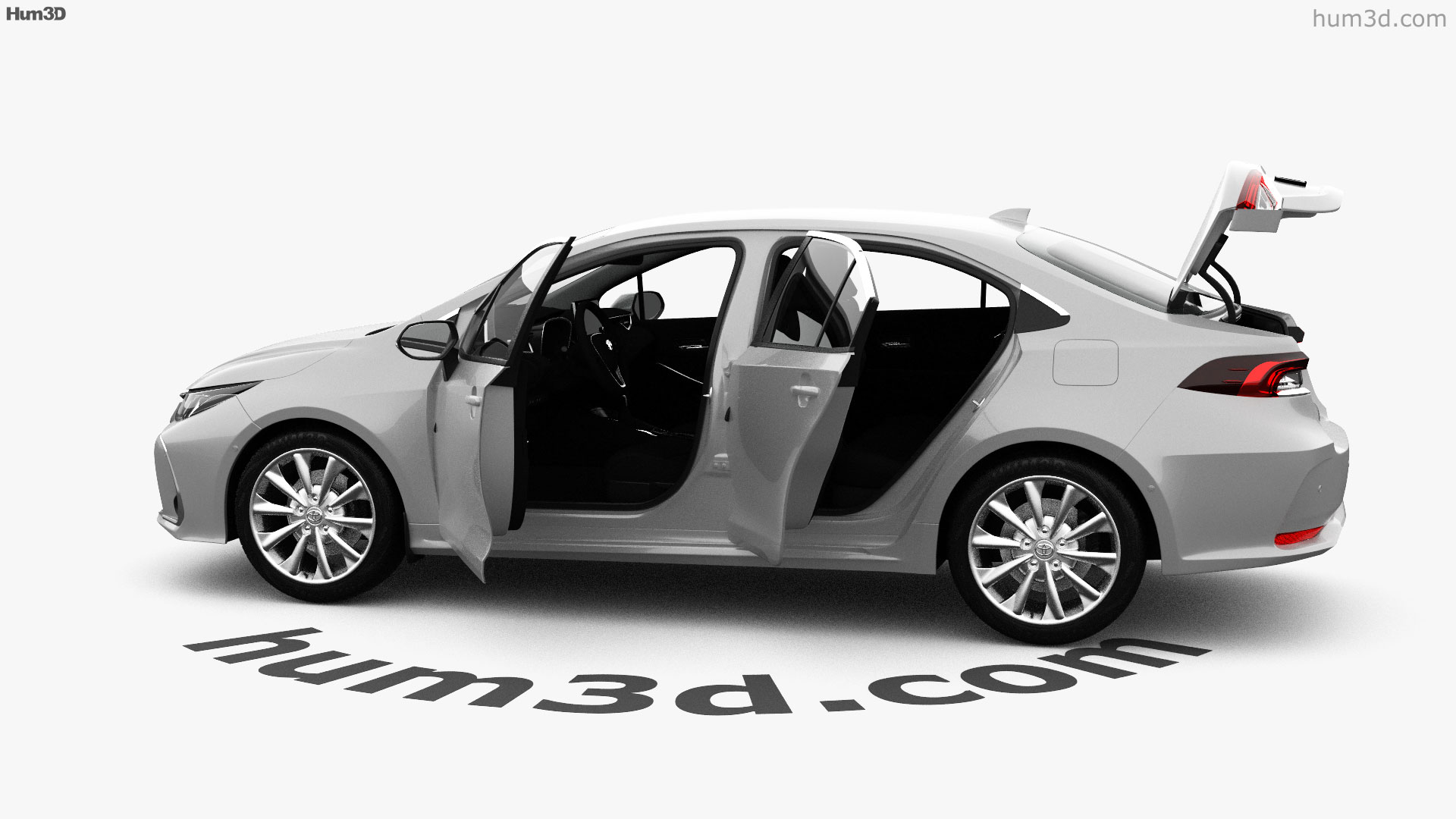 360 view of Toyota Corolla Altis with HQ interior 2023 3D model ...