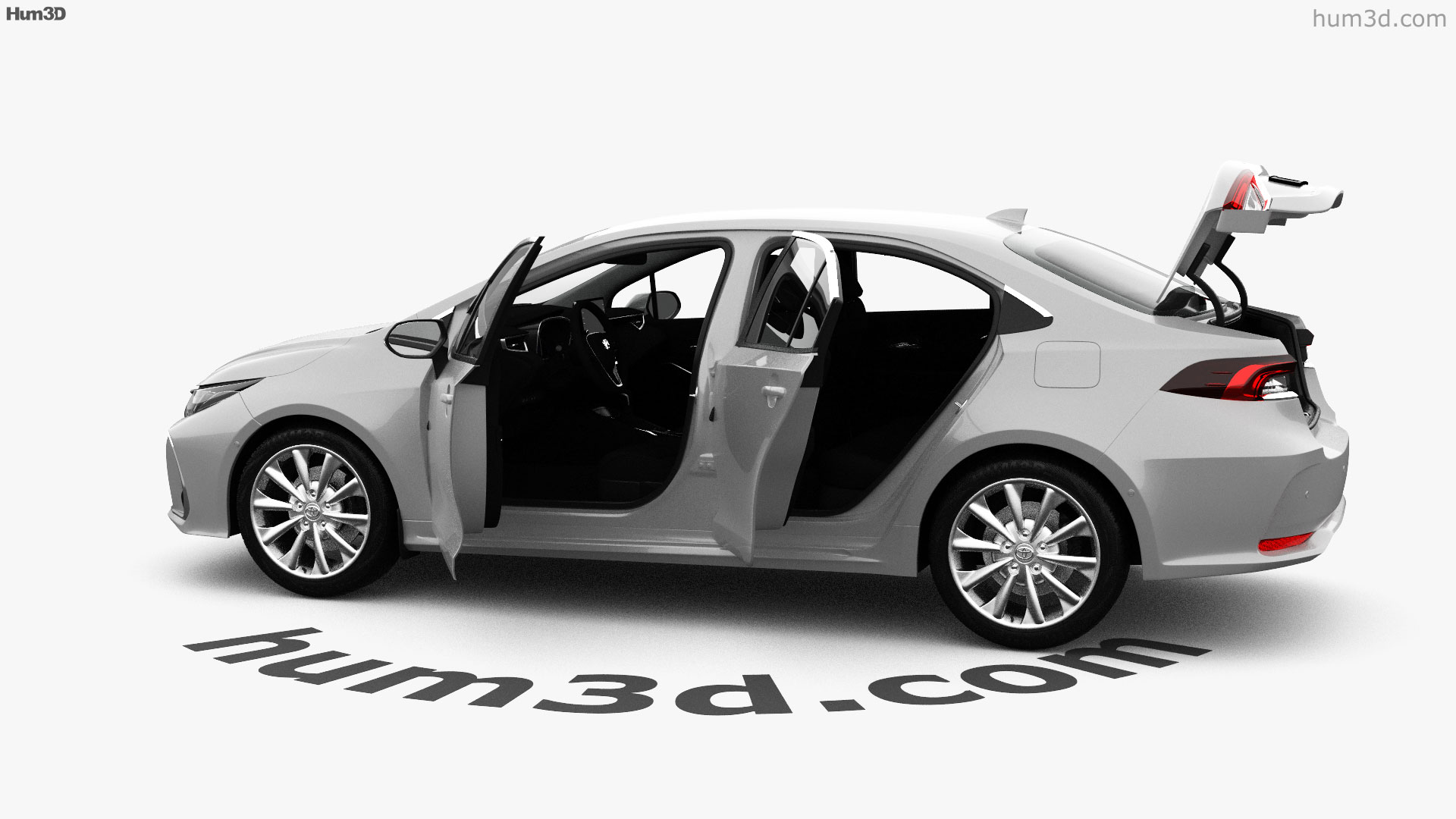 360 view of Toyota Corolla Altis with HQ interior 2023 3D model ...