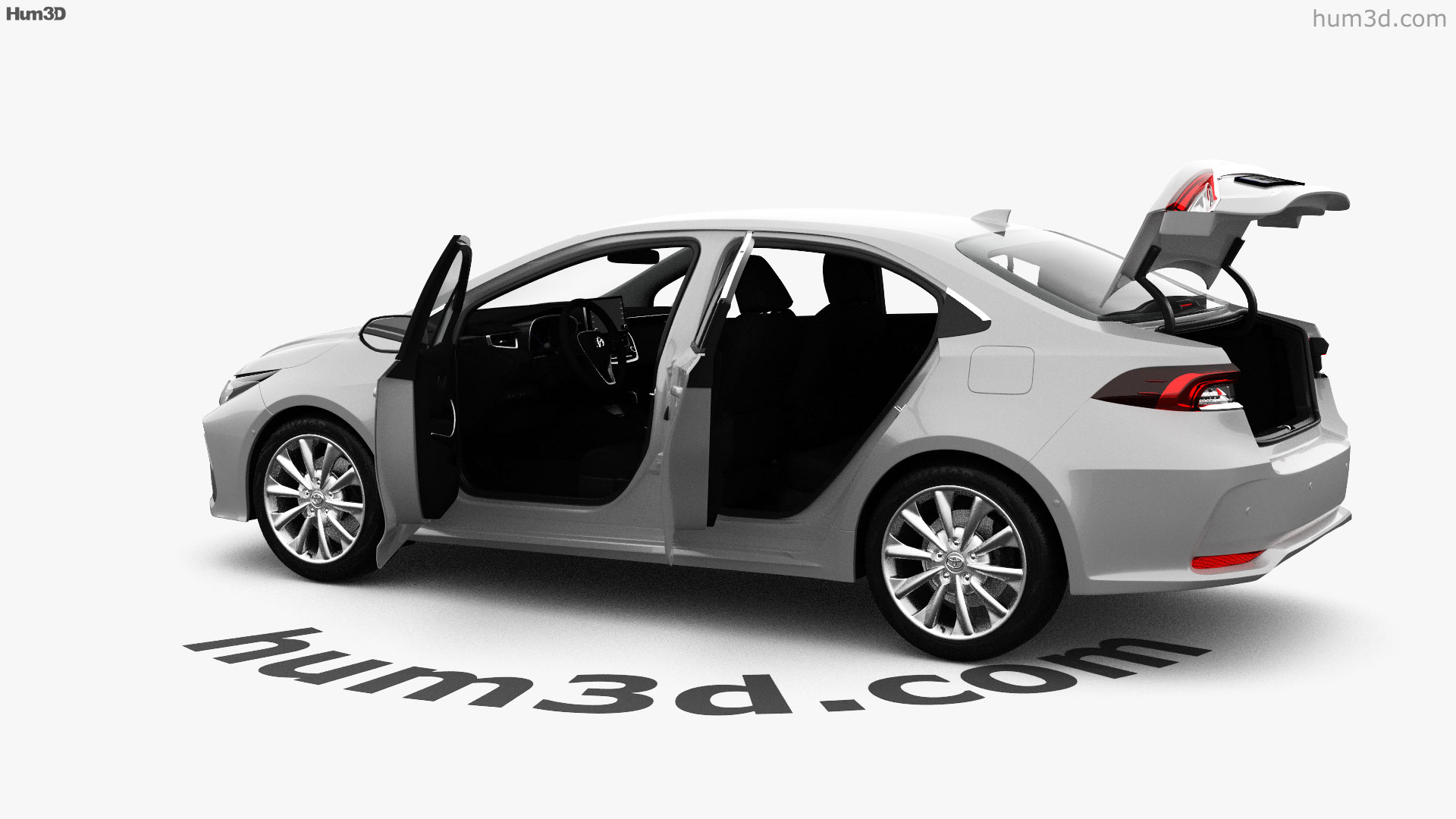 360 view of Toyota Corolla Altis with HQ interior 2023 3D model ...