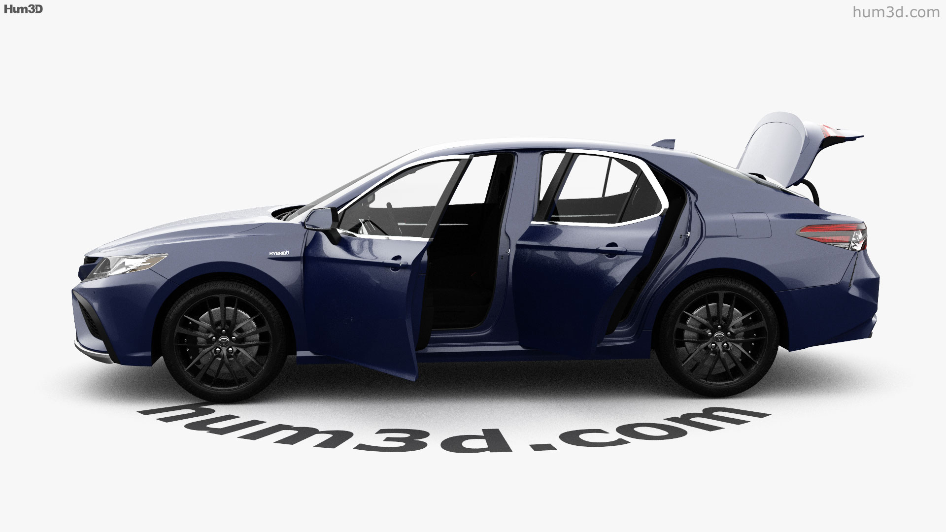 360 view of Toyota Camry XSE hybrid with HQ interior 2024 3D model ...