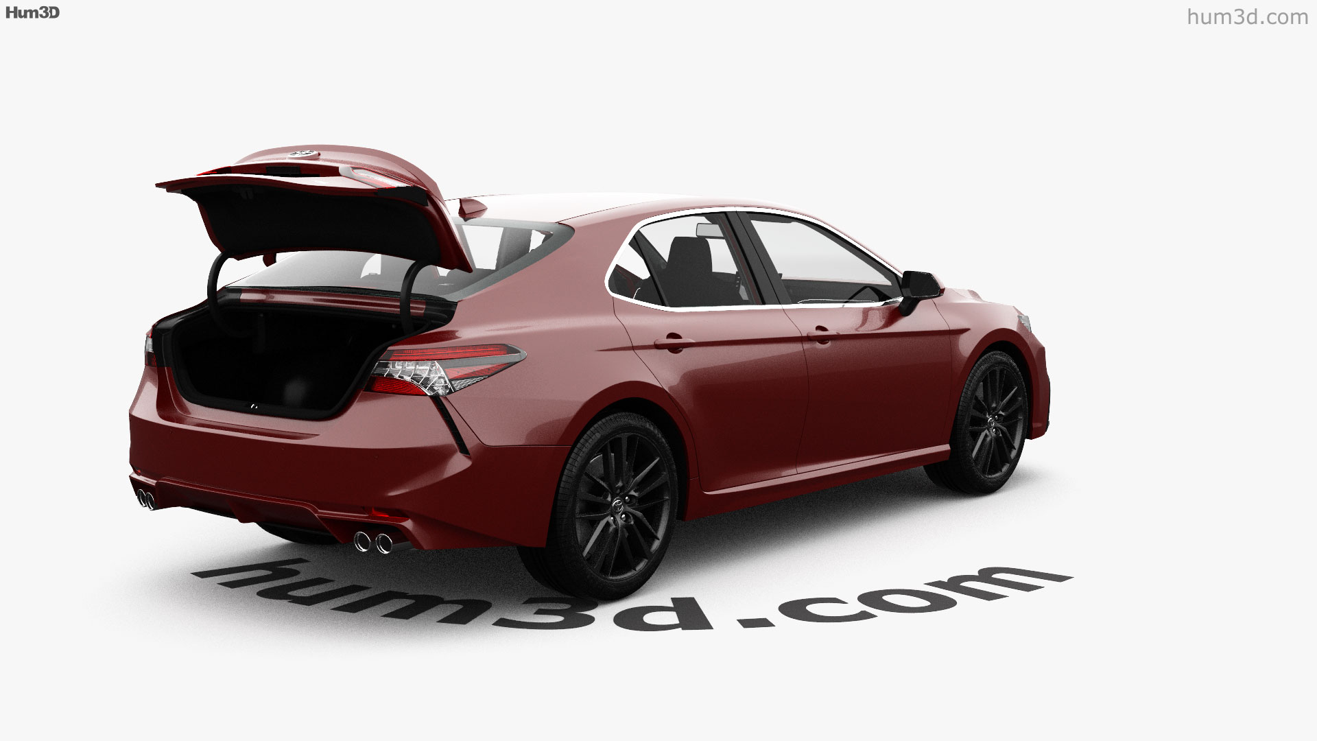 360 view of Toyota Camry XSE with HQ interior 2024 3D model - 3DModels ...