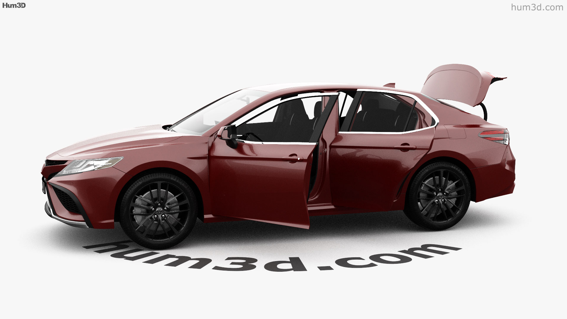360 view of Toyota Camry XSE with HQ interior 2024 3D model - 3DModels ...