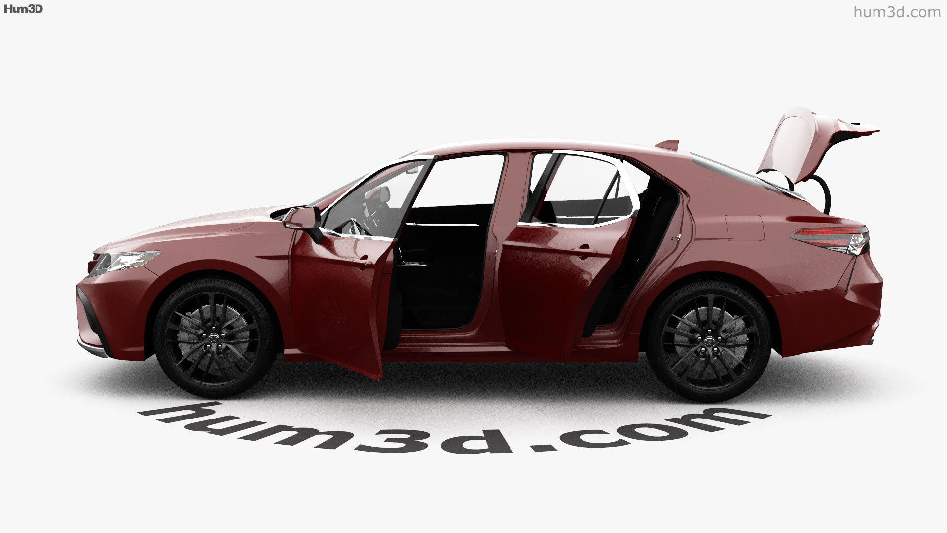 360 view of Toyota Camry XSE with HQ interior 2024 3D model - 3DModels ...
