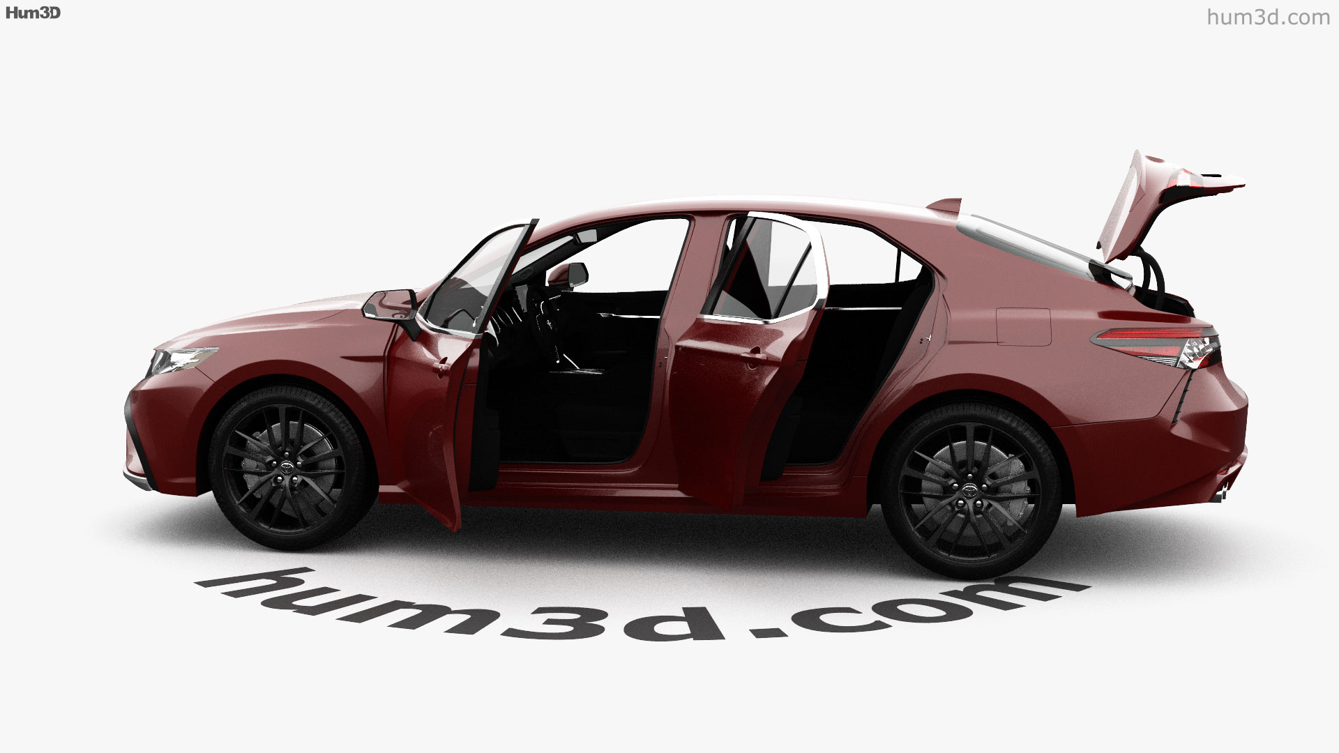 360 view of Toyota Camry XSE with HQ interior 2024 3D model - 3DModels ...