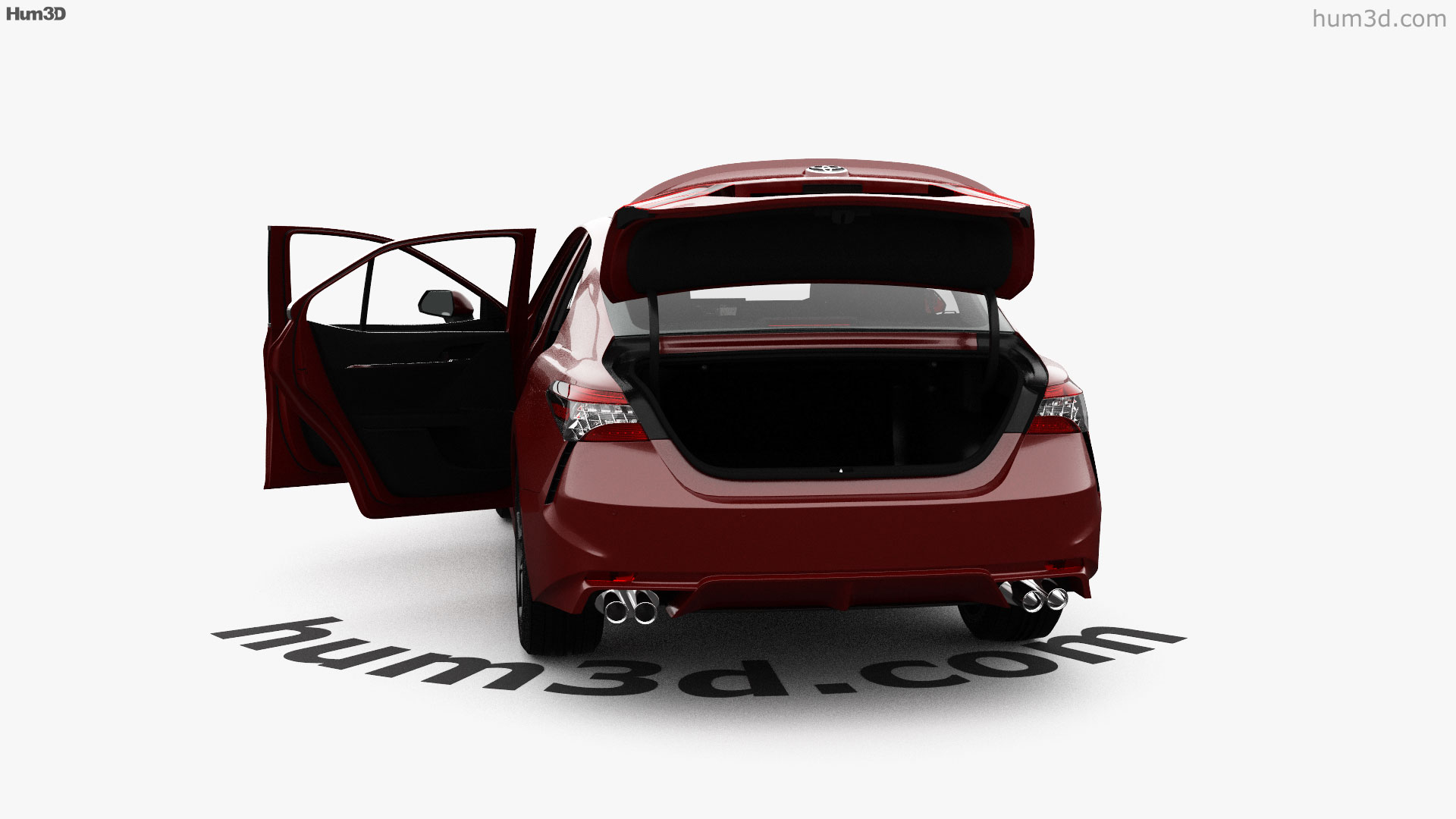 360 view of Toyota Camry XSE with HQ interior 2024 3D model - 3DModels ...