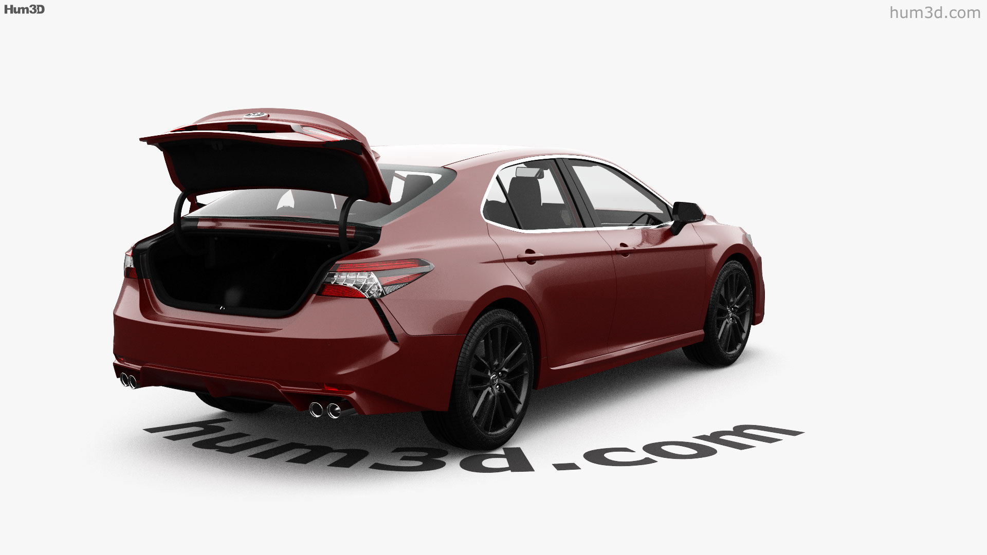360 view of Toyota Camry XSE with HQ interior 2024 3D model - 3DModels ...