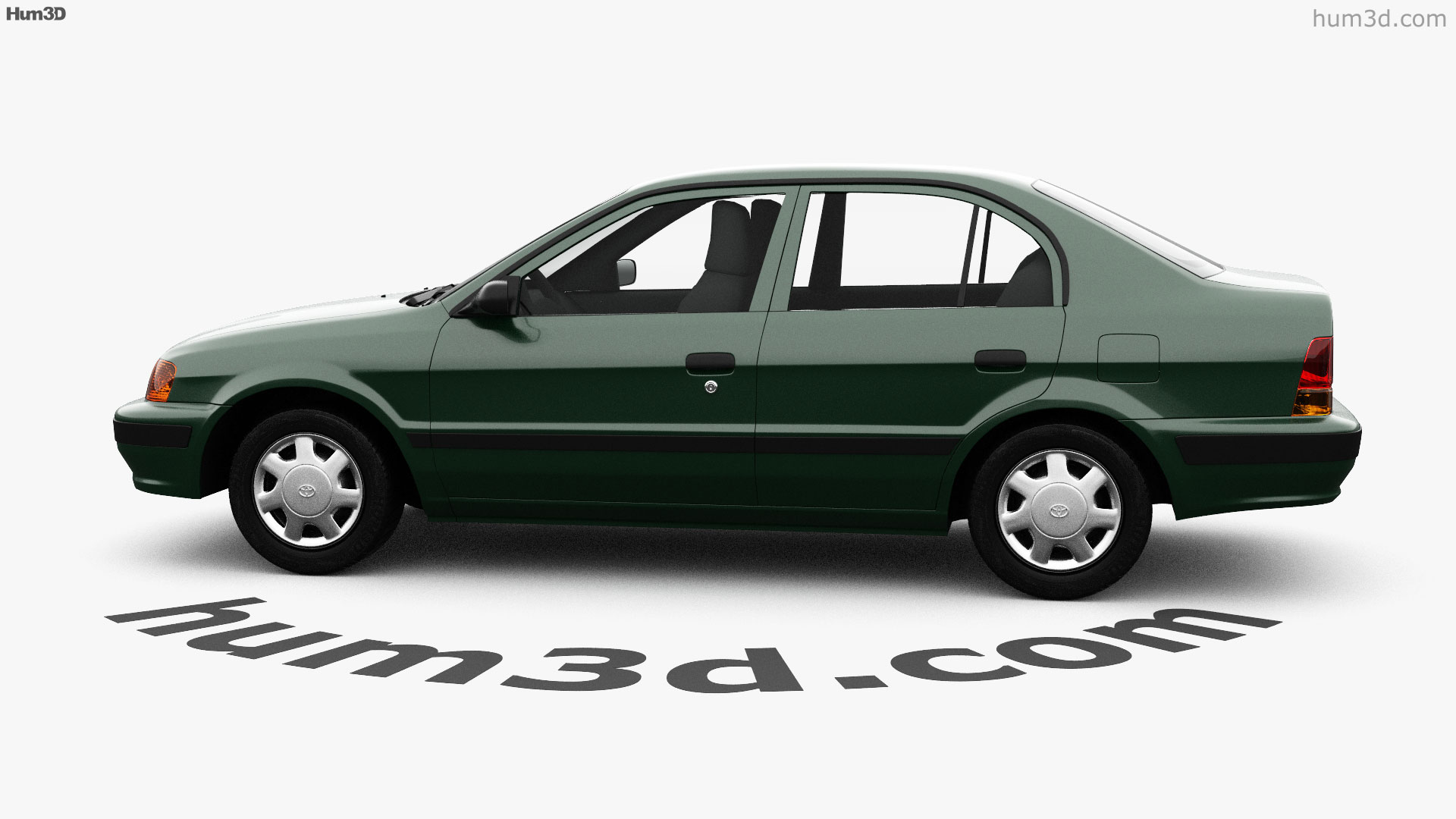 360 view of Toyota Tercel sedan US-spec 1997 3D model - 3DModels store